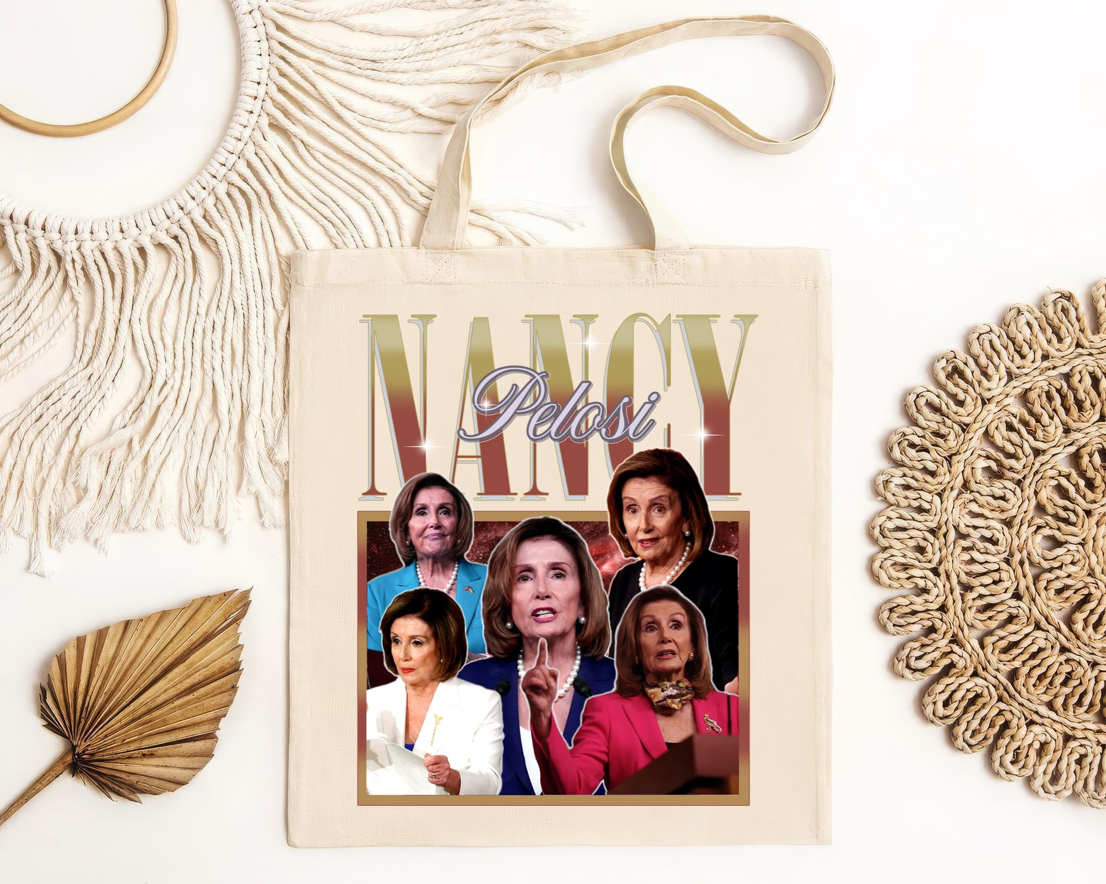 vintage NANCY PELOSI Vintage Bag Nancy Pelosi Homage TBag Nancy Pelosi ...