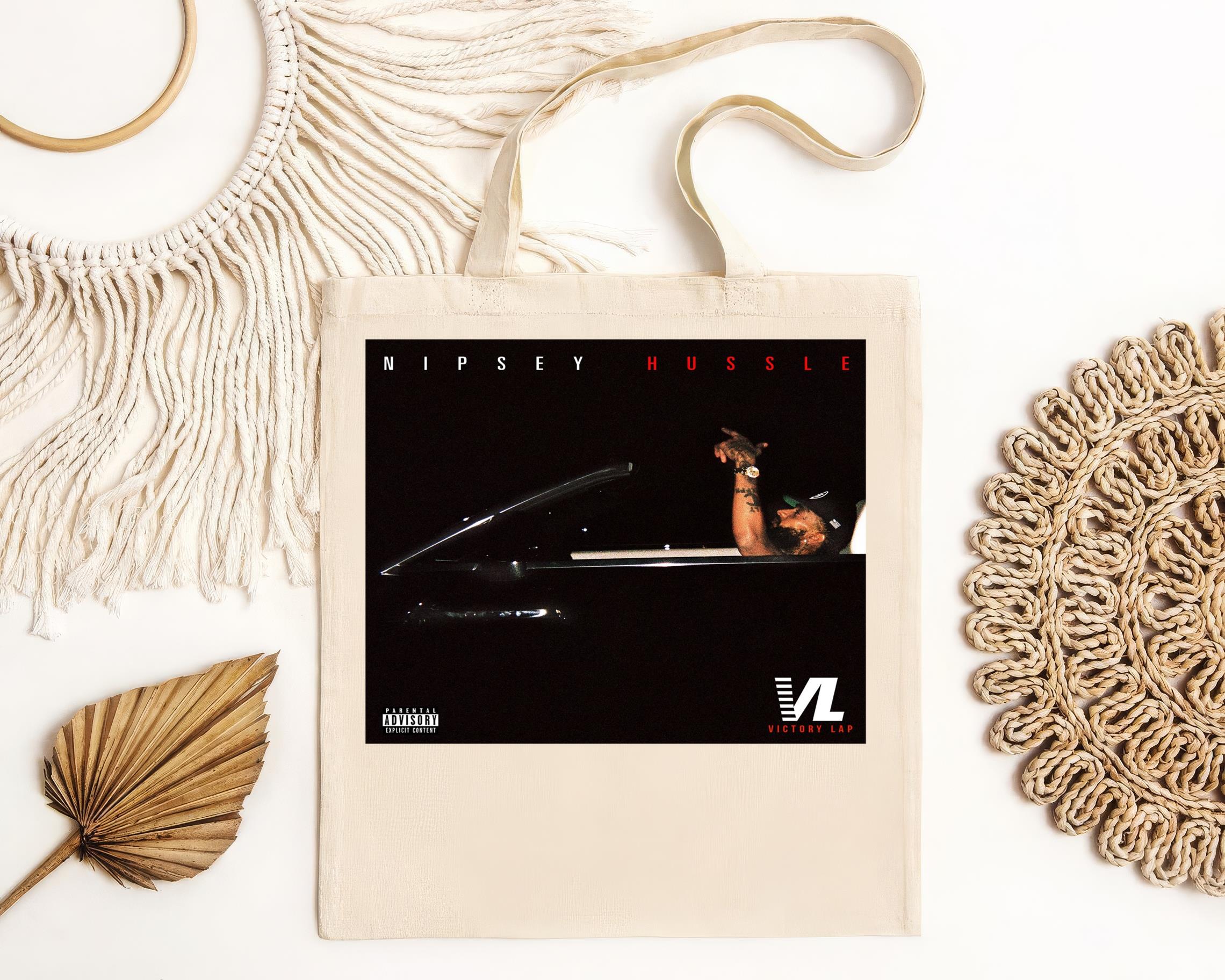 vintage NIPSEY HUSSLE T Bag victory lap vinyl cd cover SMALL MEDIUM ...