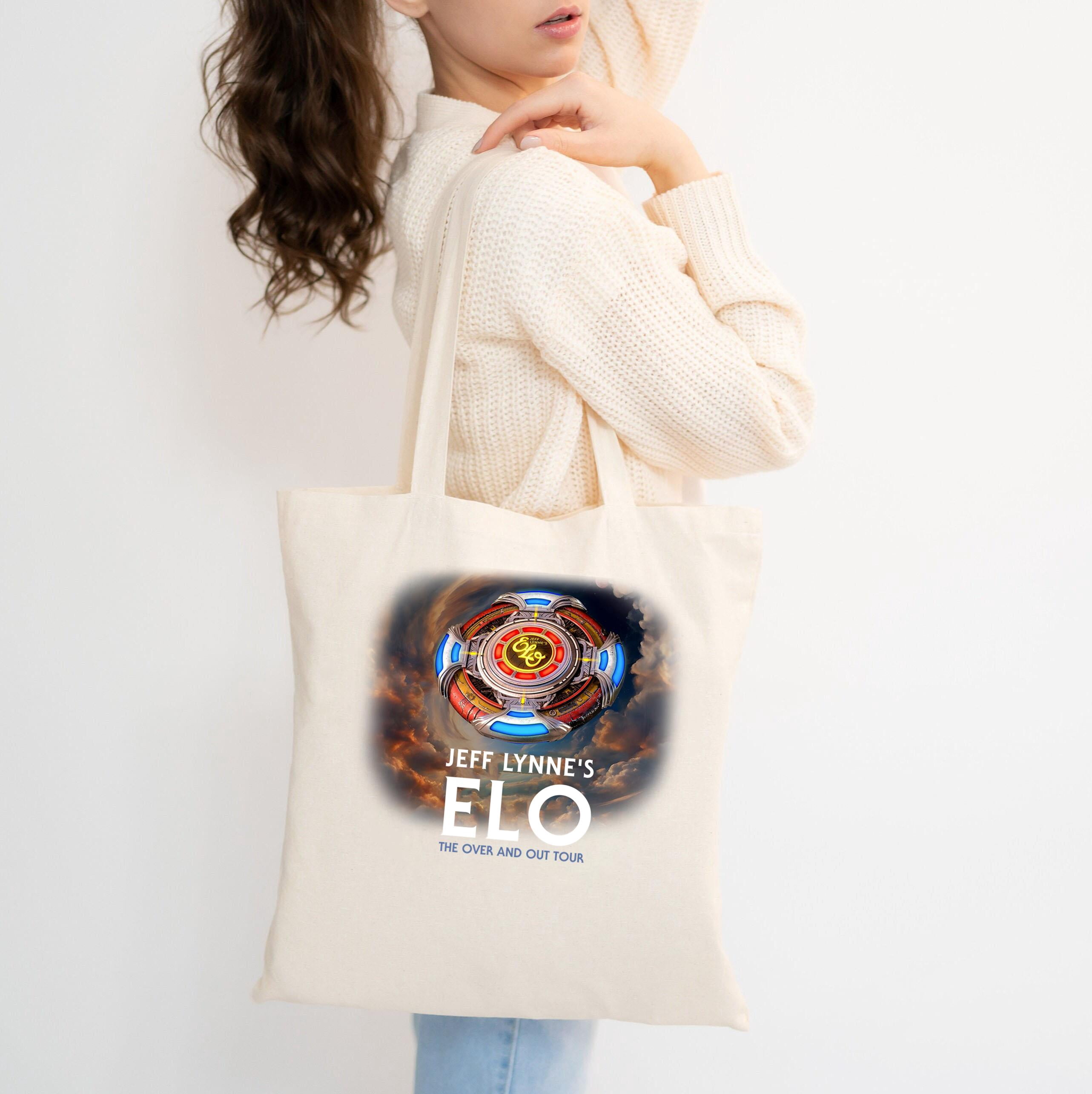 vintage New Elo The Over And Out Tour 2024 Black Tote Bag, Tote Bag ...