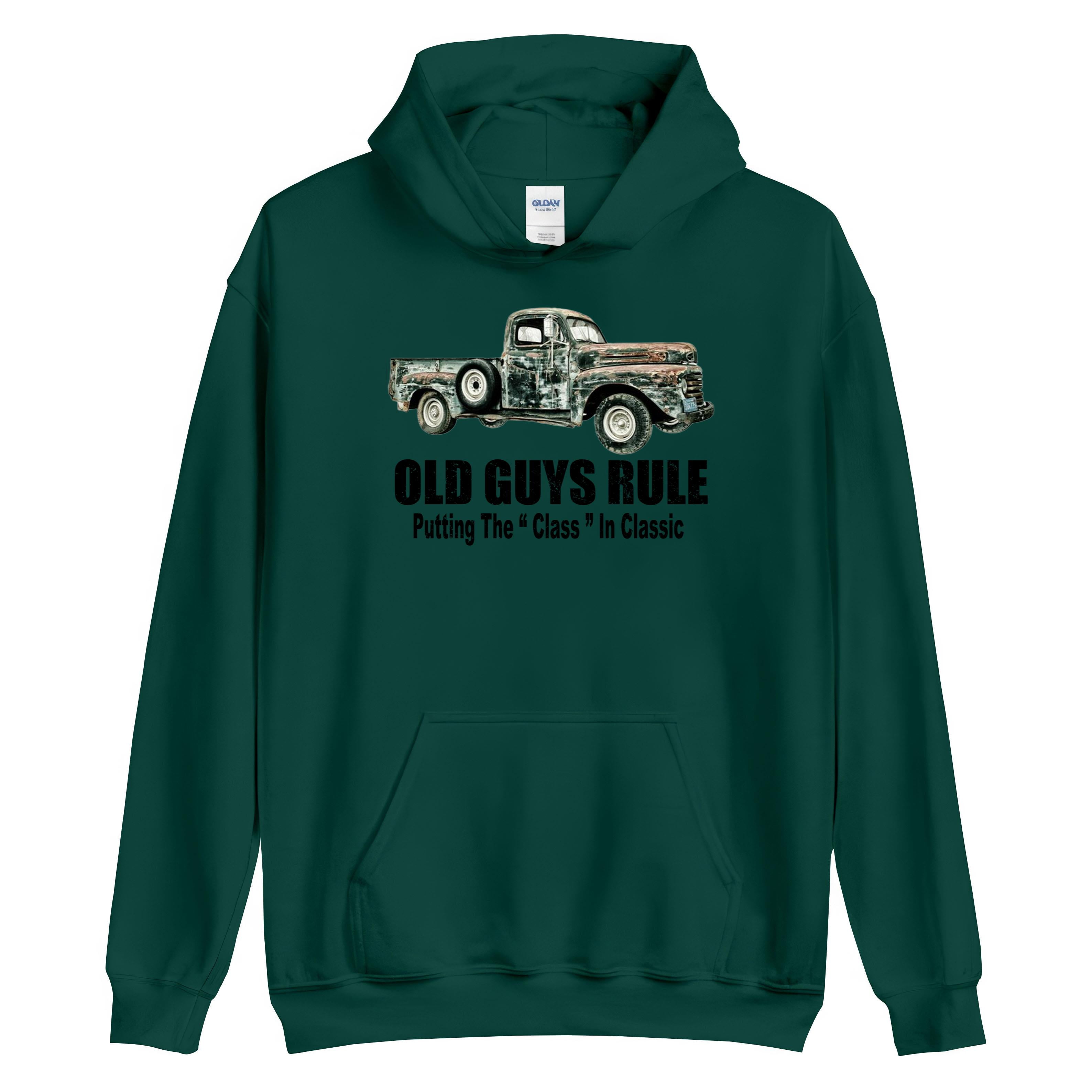 vintage Old Guy Rules Putting The Class in Classic Funny Car Quote Vintage Men's T-Shirt-TH2501 ...