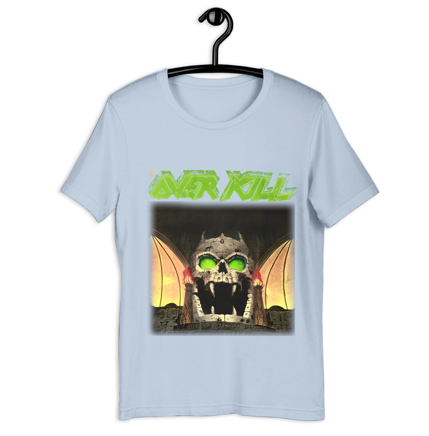 vintage Overkill The Years Of Decay Tour Concert Black Men S-2XL Cotton ...