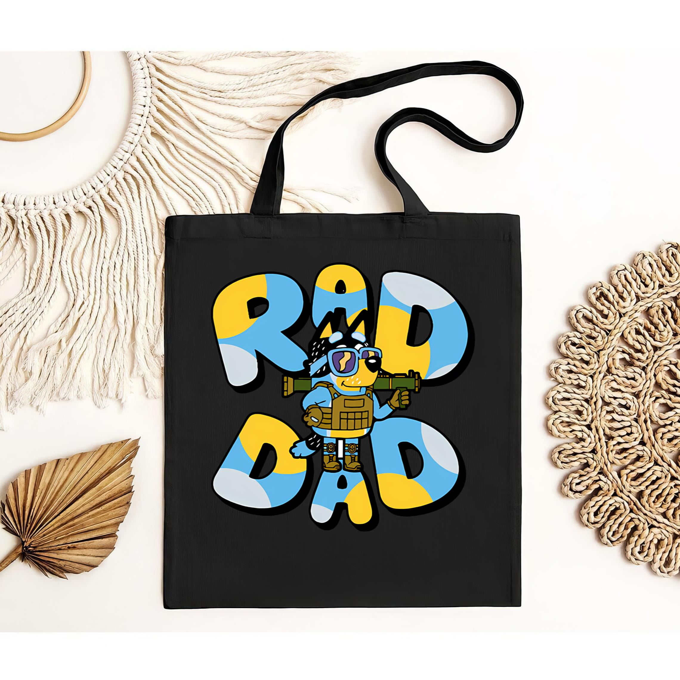 vintage Rad Dad T-Bag, Military Dad Bag, Bluey Tactical Dad, Bluey ...