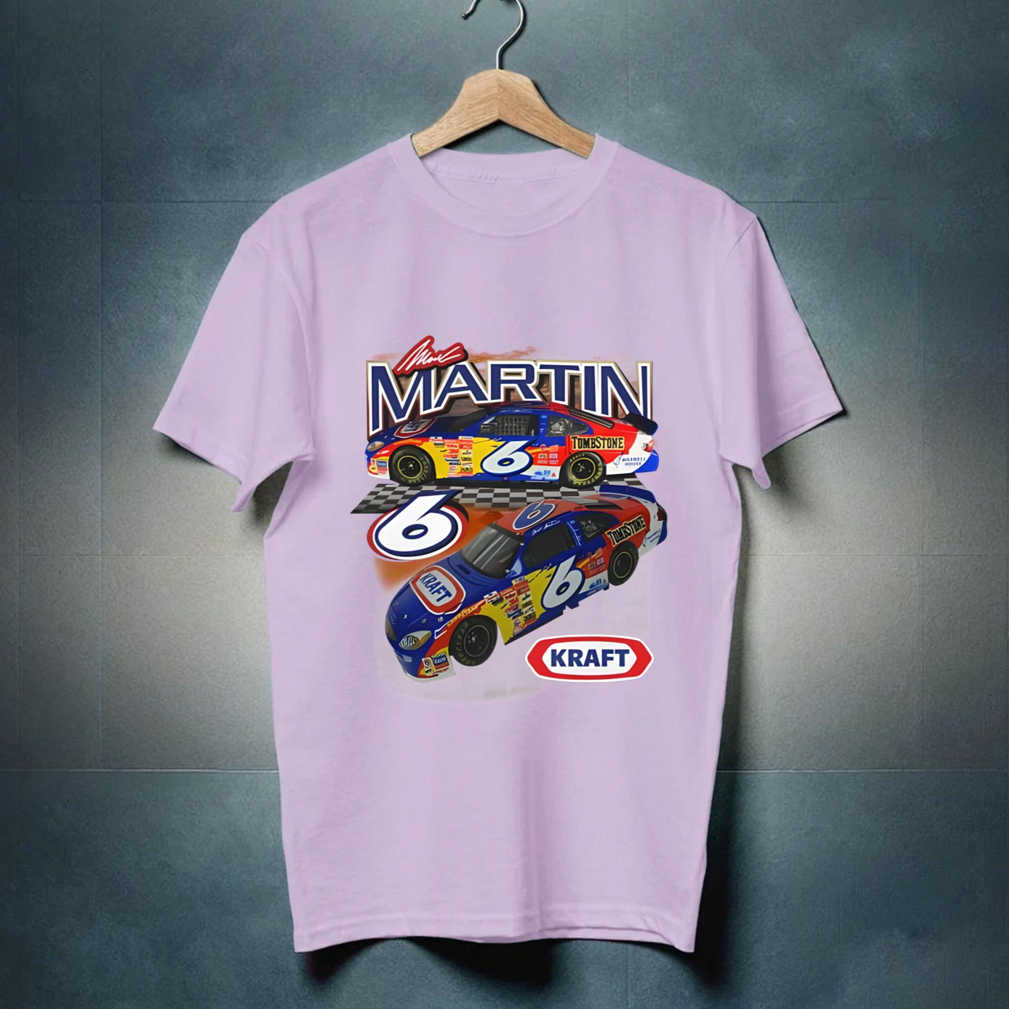 vintage Rare Vintage Nascar Mark Martin Kraft 6 T-shirt Full Size ...