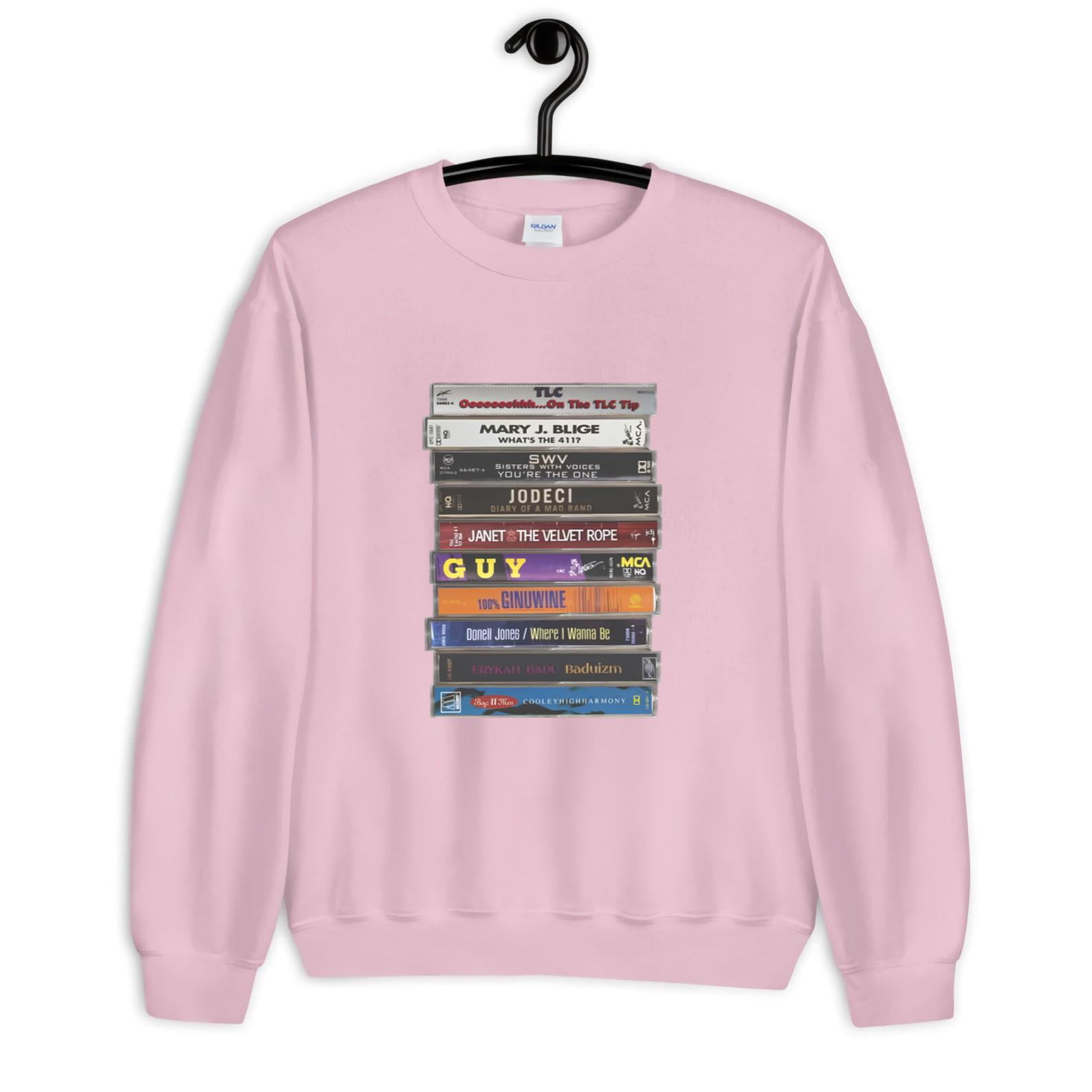 vintage Retro 90s R&B Cassette Tape T-Shirt - Jodeci, Boyz II Men, TLC ...