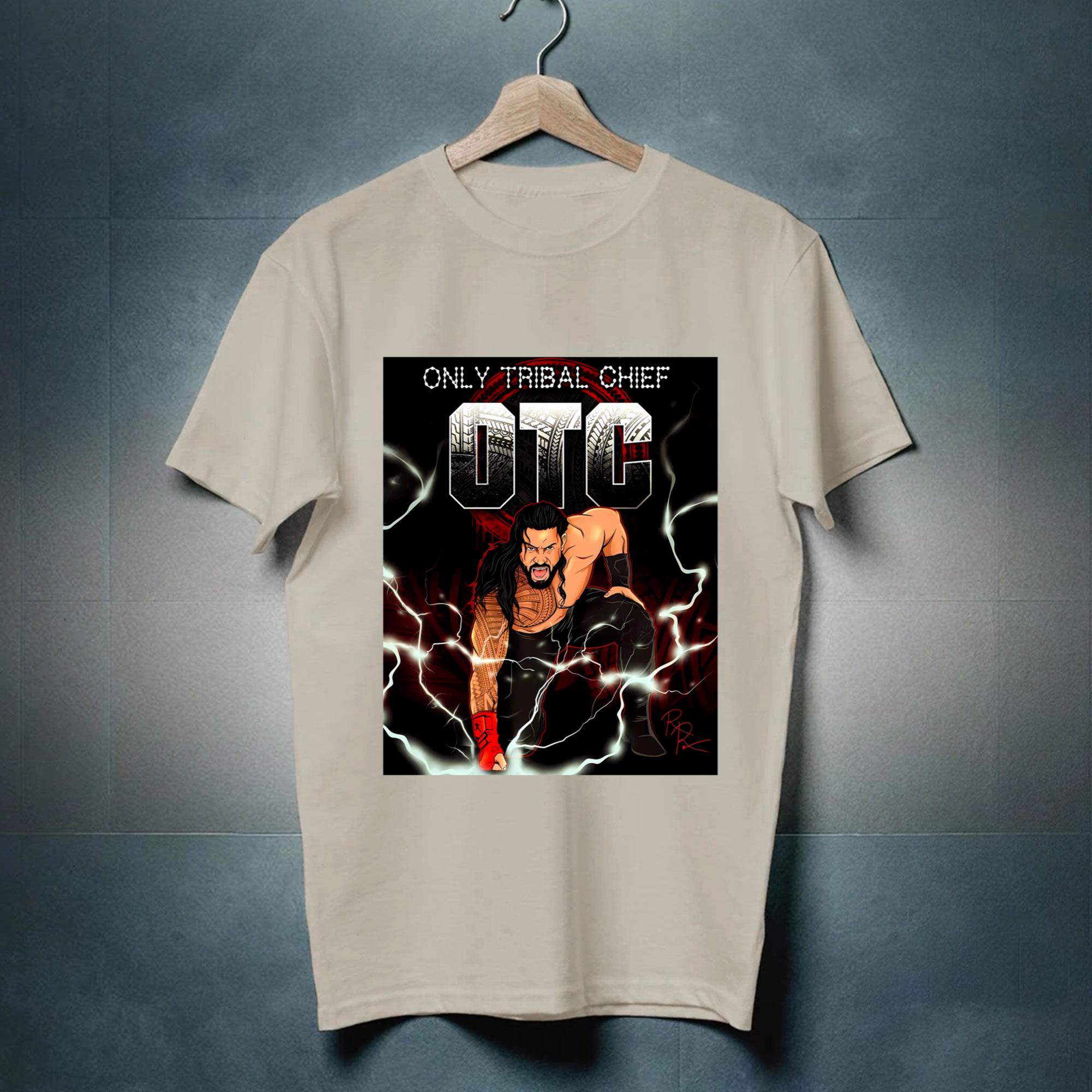 vintage Roman Reigns OTC Shirt Black Only Tribal Chief-TH23370 ...