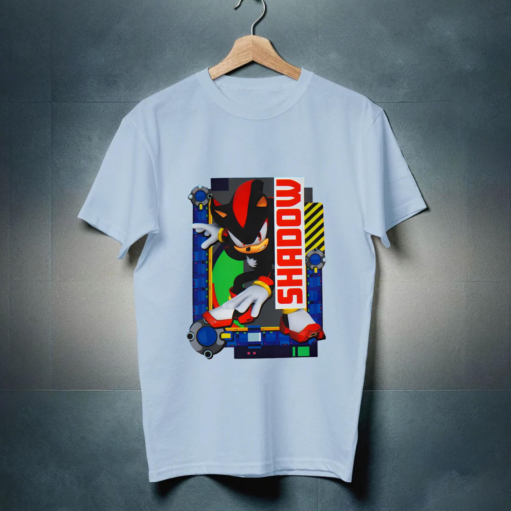 vintage SONIC THE HEDGEHOG BOYS BLACK SHADOW CHARACTER GRAPHIC T-SHIRT ...