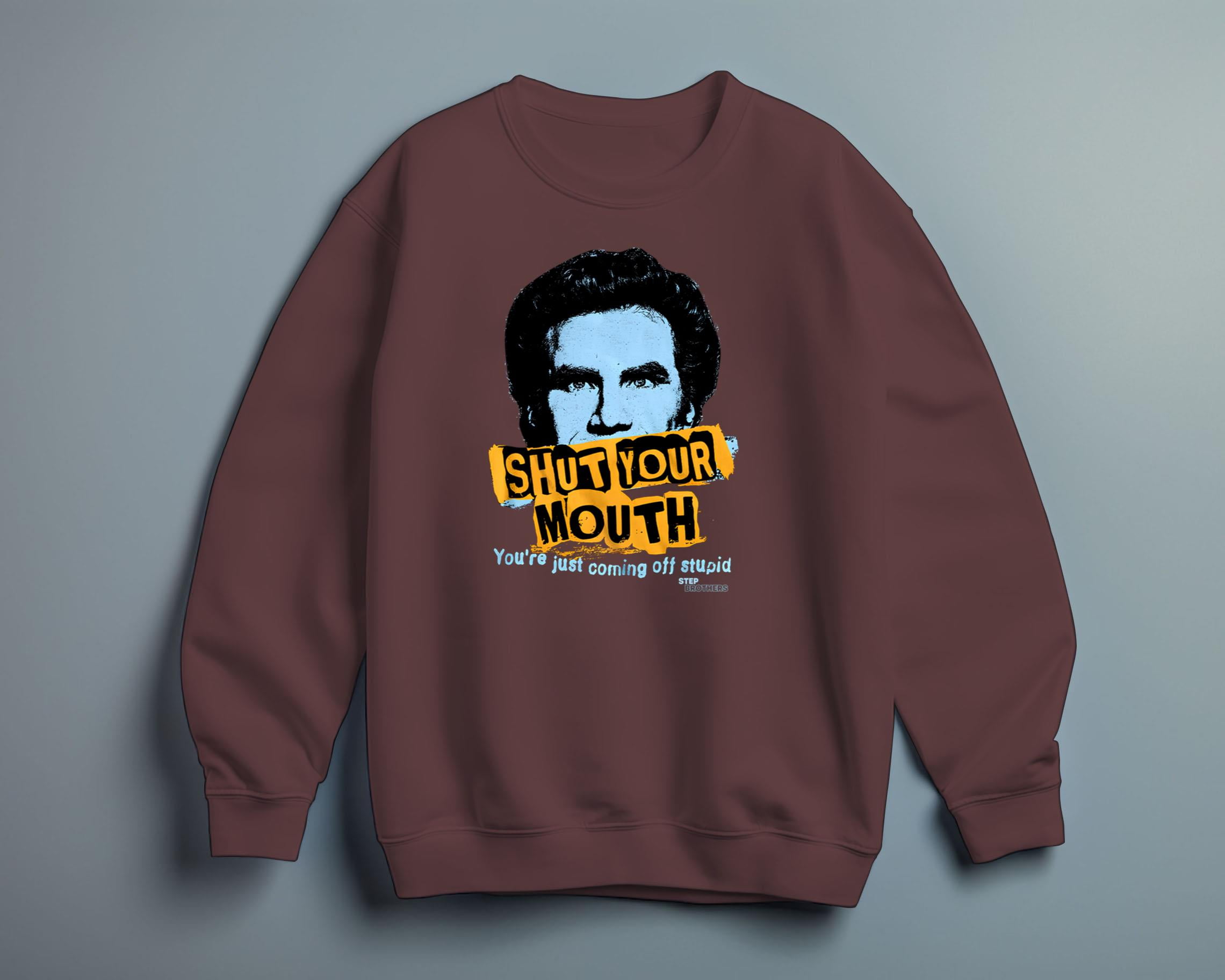 vintage STEP BROTHERS T-Shirt Shut Your Mouth Quote Graphic Tees ...