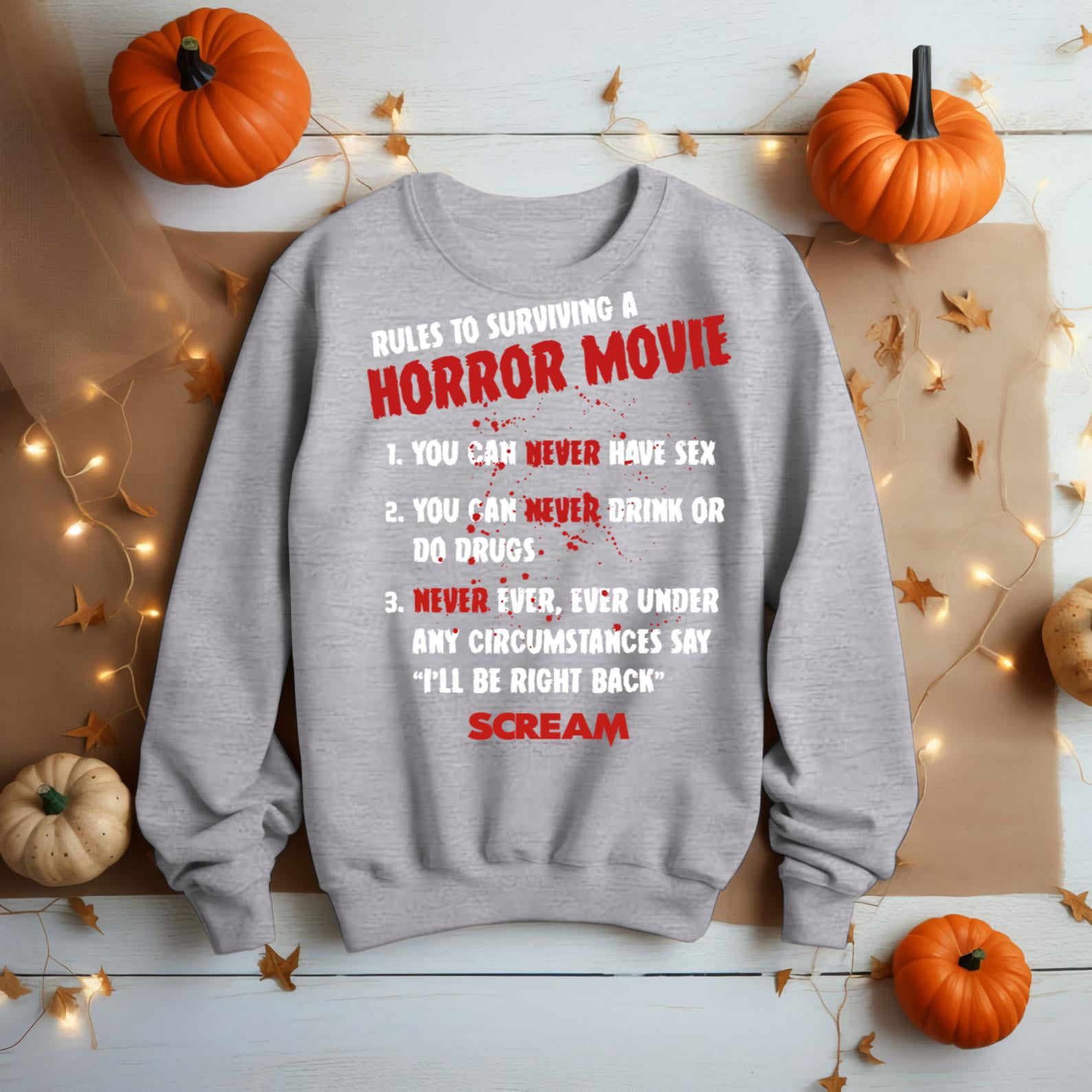 vintage Scream Rules T Shirt Licensed Horror Movie Retro Classic Scary ...