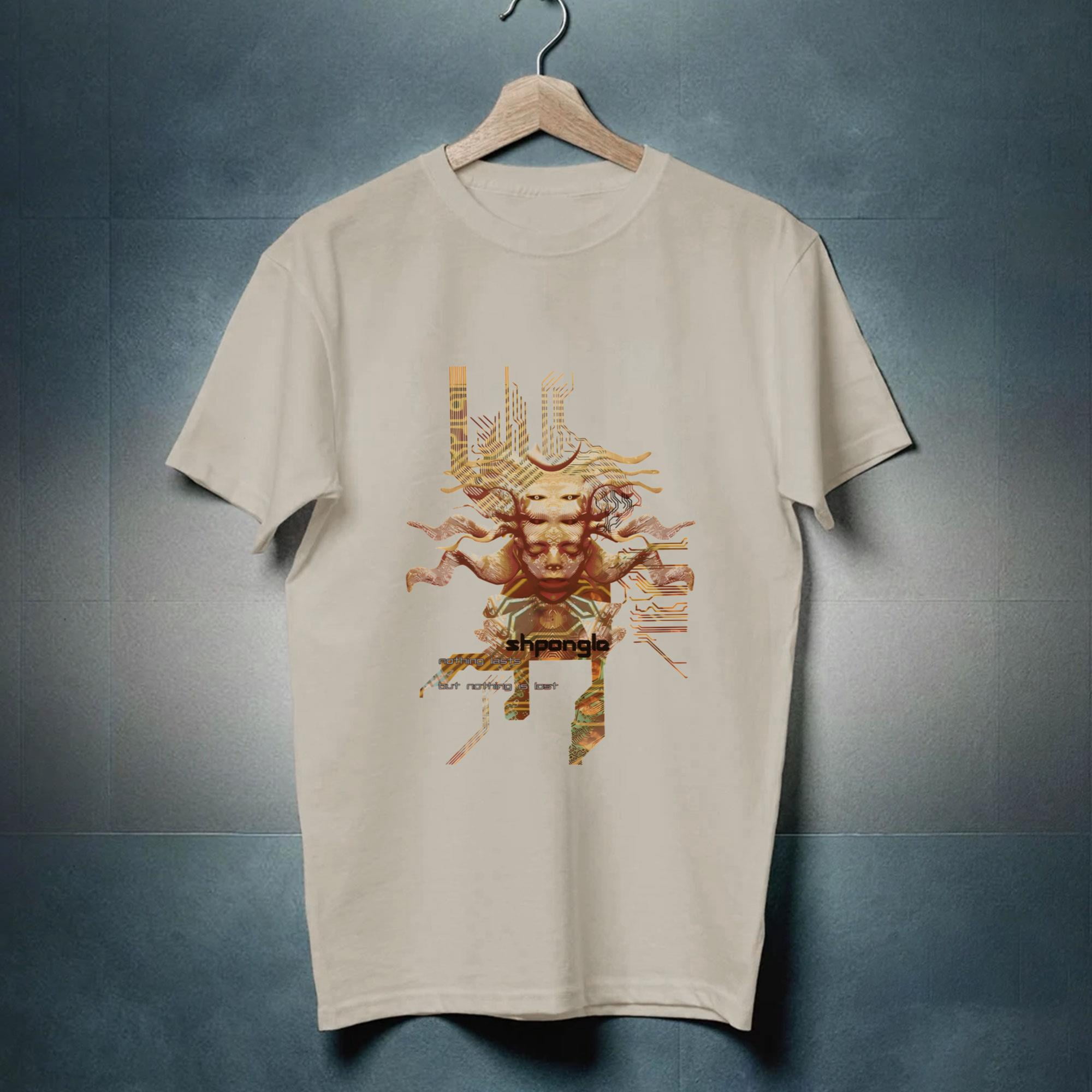 vintage Shpongle Goddess Artwork T-Shirt Nothing Lasts... But Nothing ...