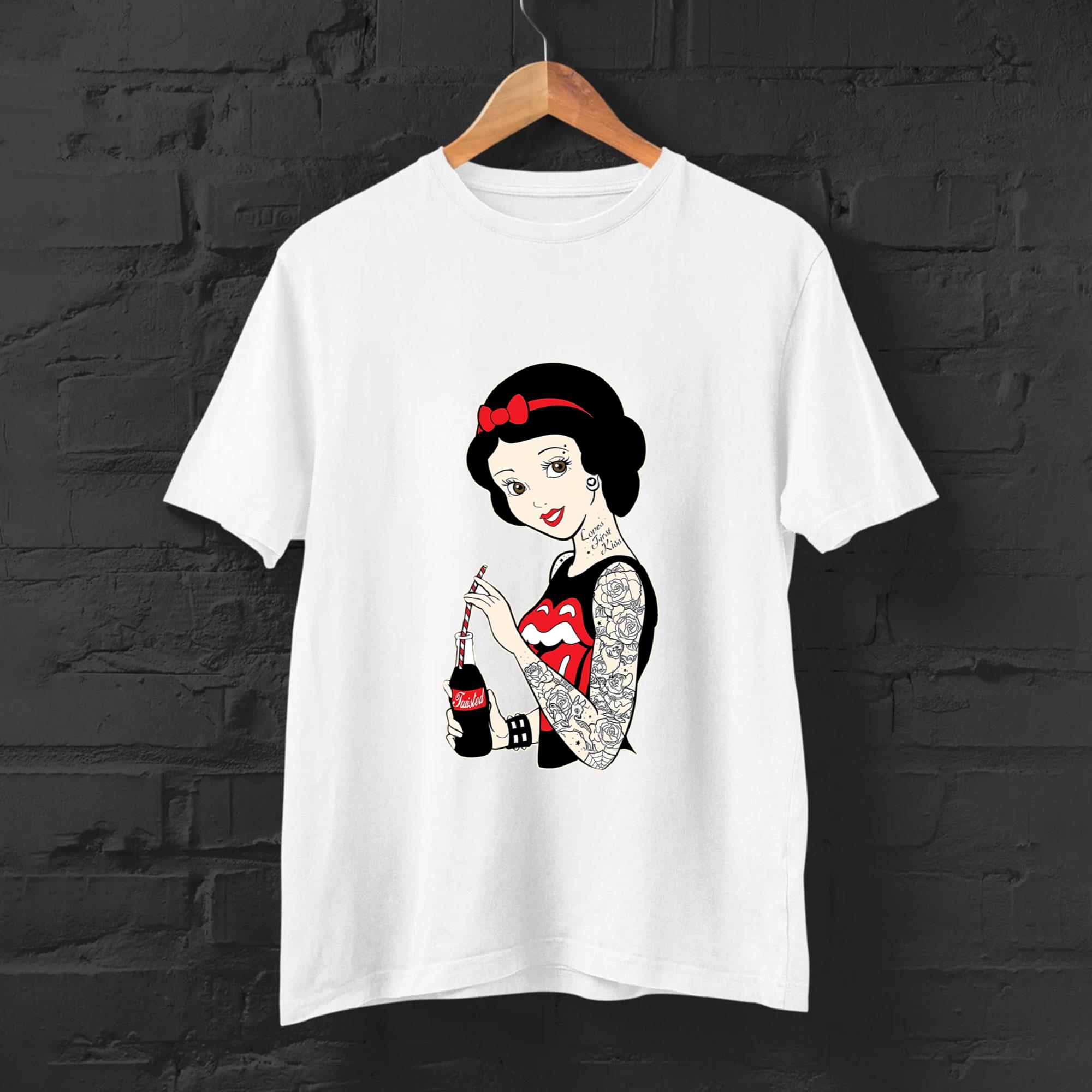 vintage Snow White Rock N Roll T-Shirt-removebg-preview-TH31548 - Walmart.com