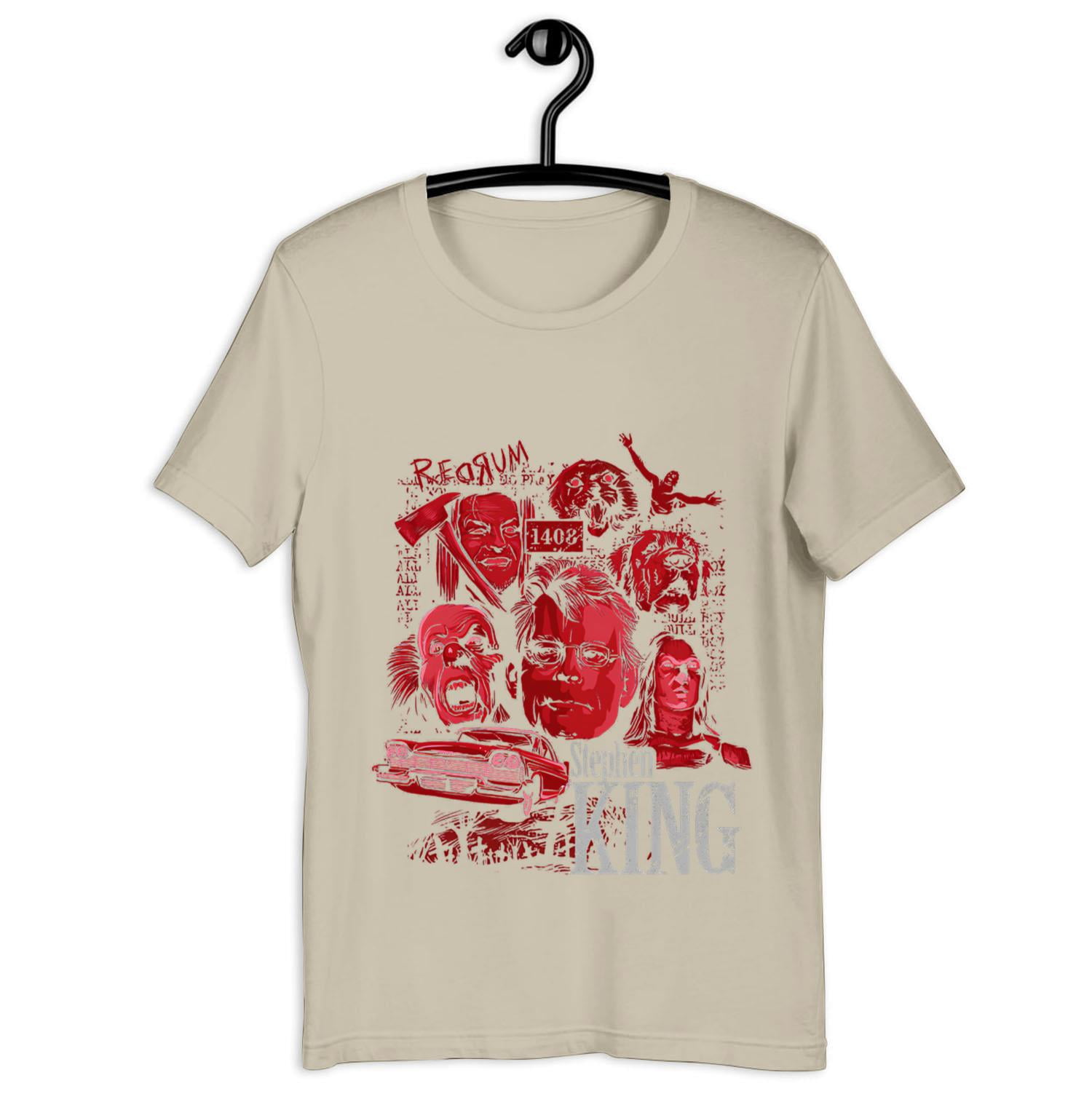 vintage Stephen King Horror Collage T-Shirt - Iconic Horror Author Fan ...