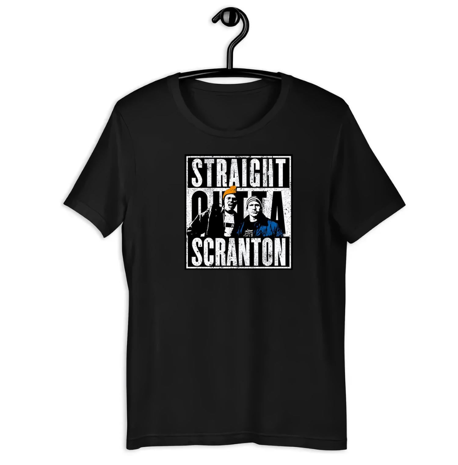 vintage Straight Outta Scranton Lazy The Office Dunder Mifflin Micheal ...