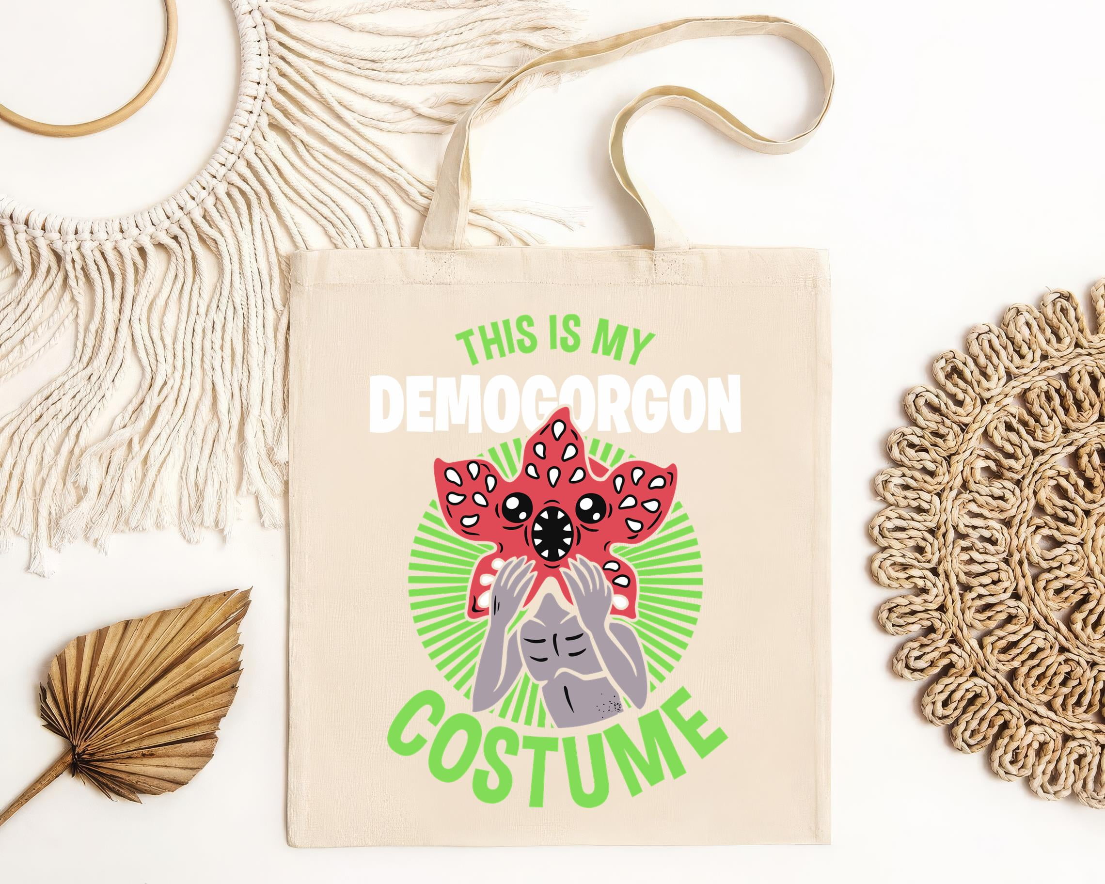 vintage Stranger Things Halloween This Is My Demogorgon Costume Bag ...