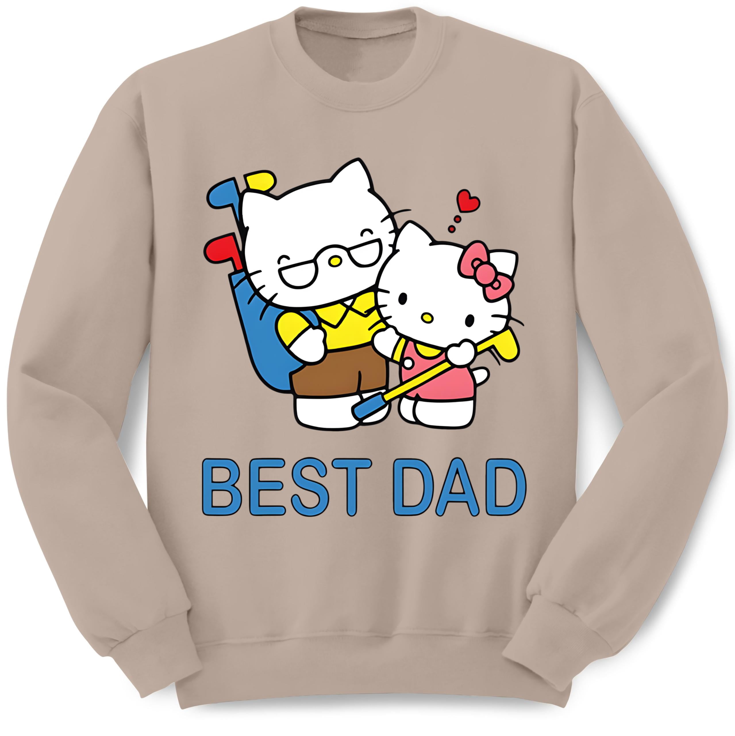 vintage Tanghp998 Hello Kitty Best Dad Father's Day Tee Shirt T-Shirt ...