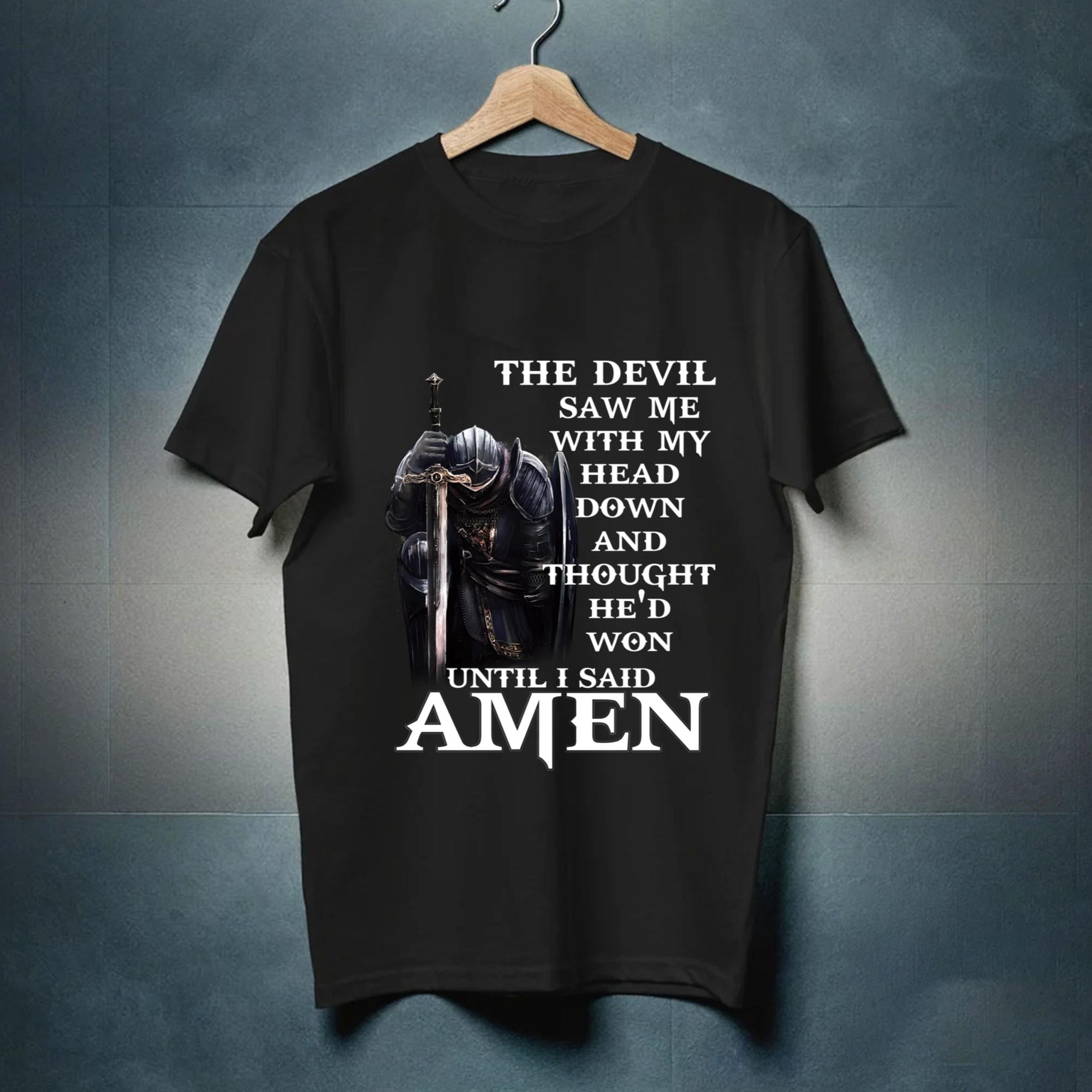 vintage The Devil Saw Me With My Head Down And Thought He®d Won Shirt ...