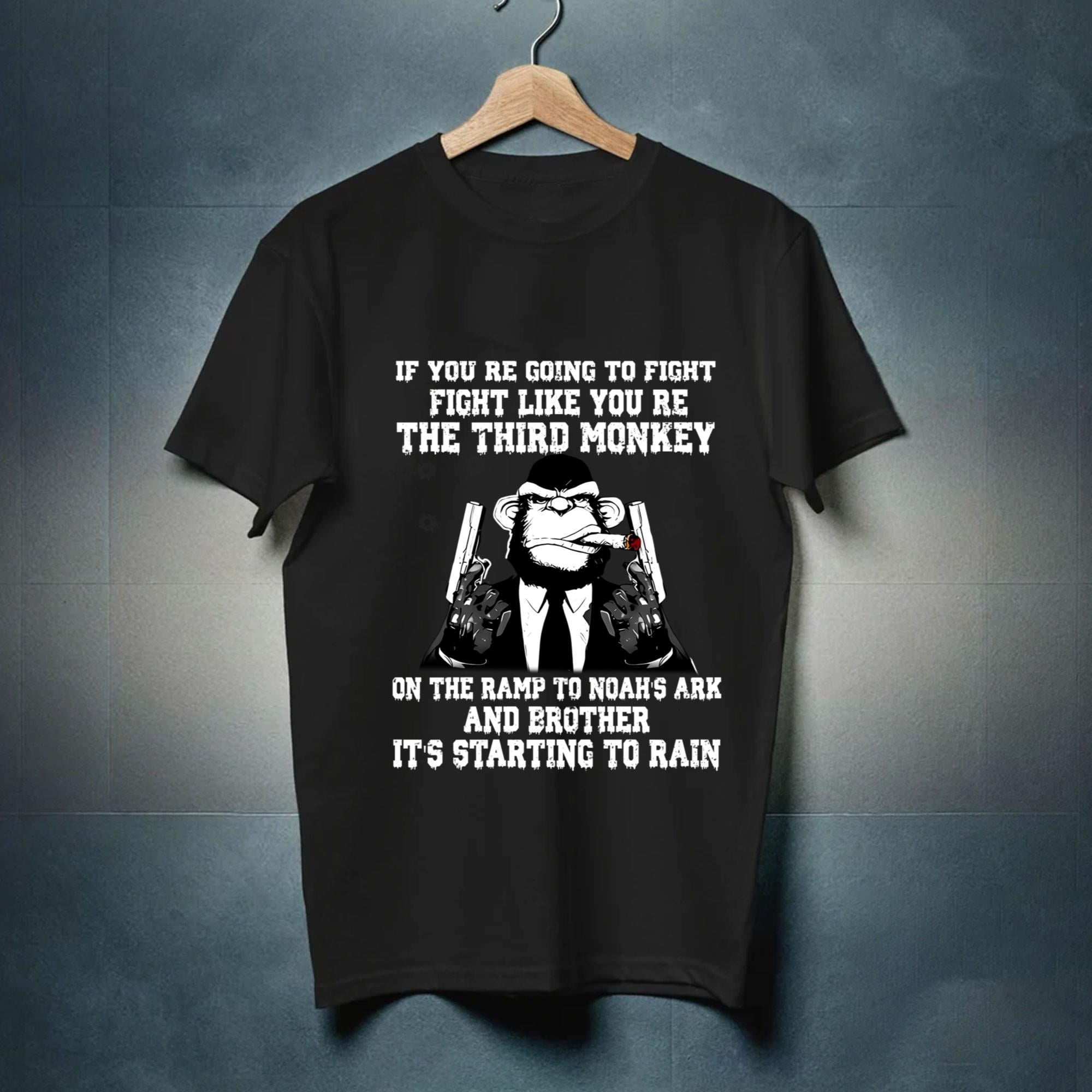 vintage Third Monkey Ramp To Noahs Ark Brother If You're T-Shirt Made ...