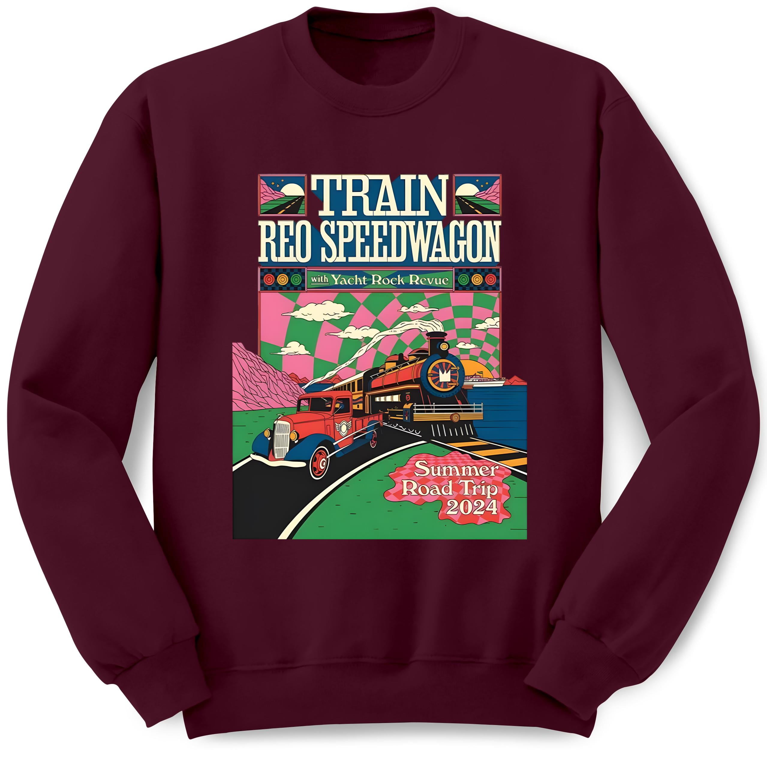 vintage Timeless Threads Train & REO Speedwagon TShirt - Summer Road Trip 2024 Tour, for men ...