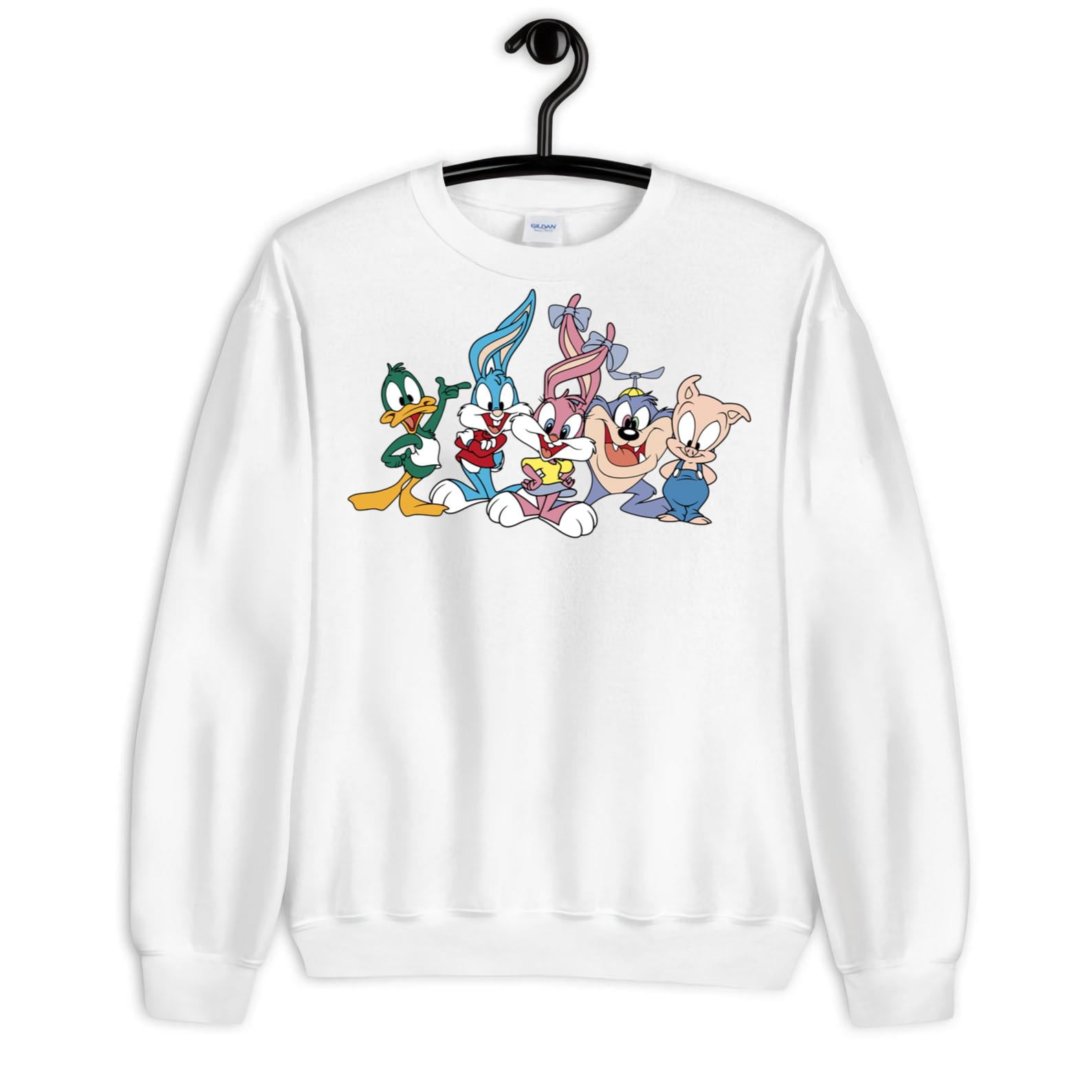 vintage Tiny Toon Adventures cartoon characters, Men short sleeve White ...