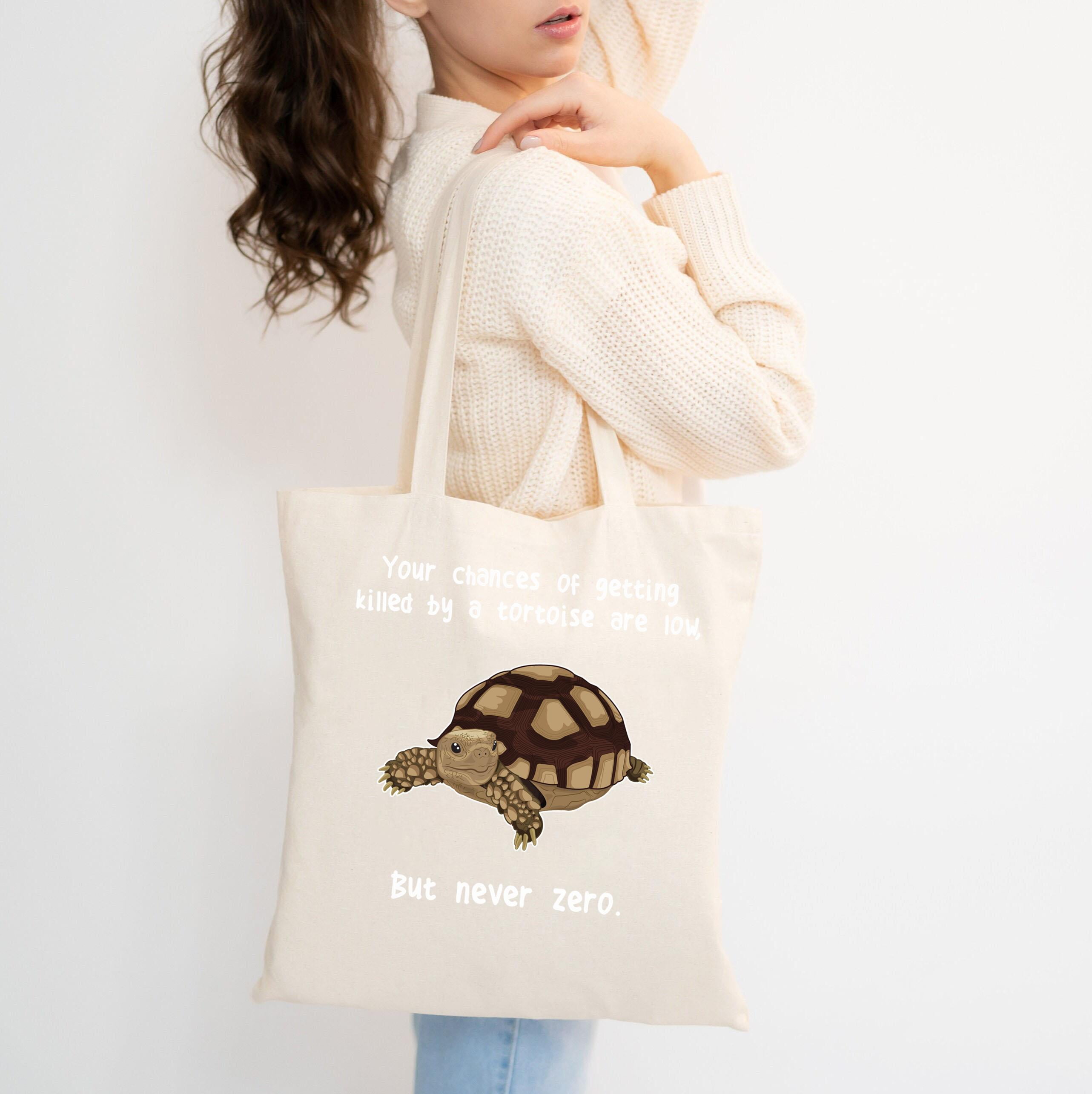 vintage Tortoise Bag, Women, Men, Pet Reptile TBag, Turtle Lover Gift, Sulcata Torto-TH27801 ...