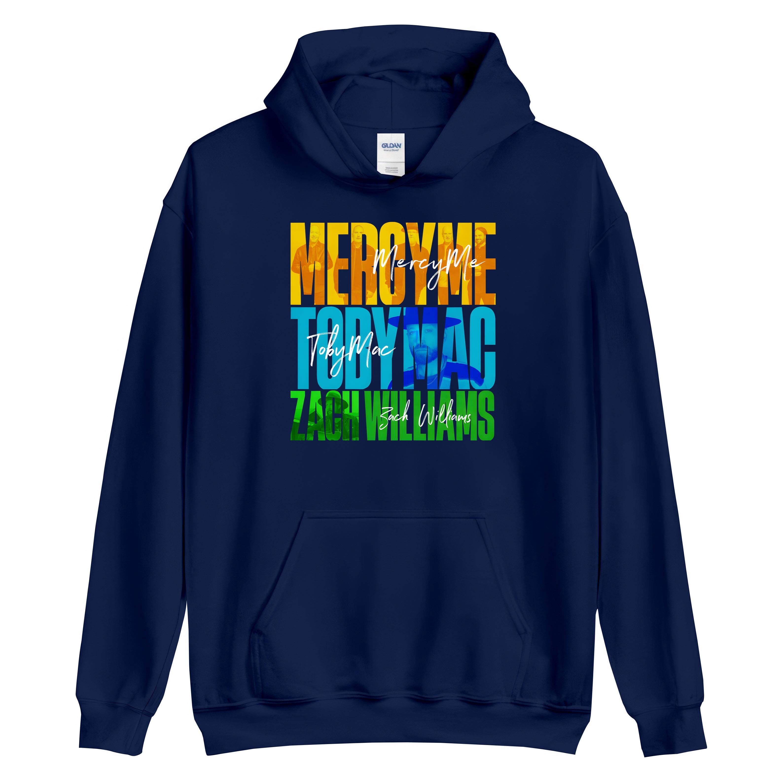vintage Unisex Short Sleeves Tee Tobymac Mercyme And Zach Williams 2024 ...