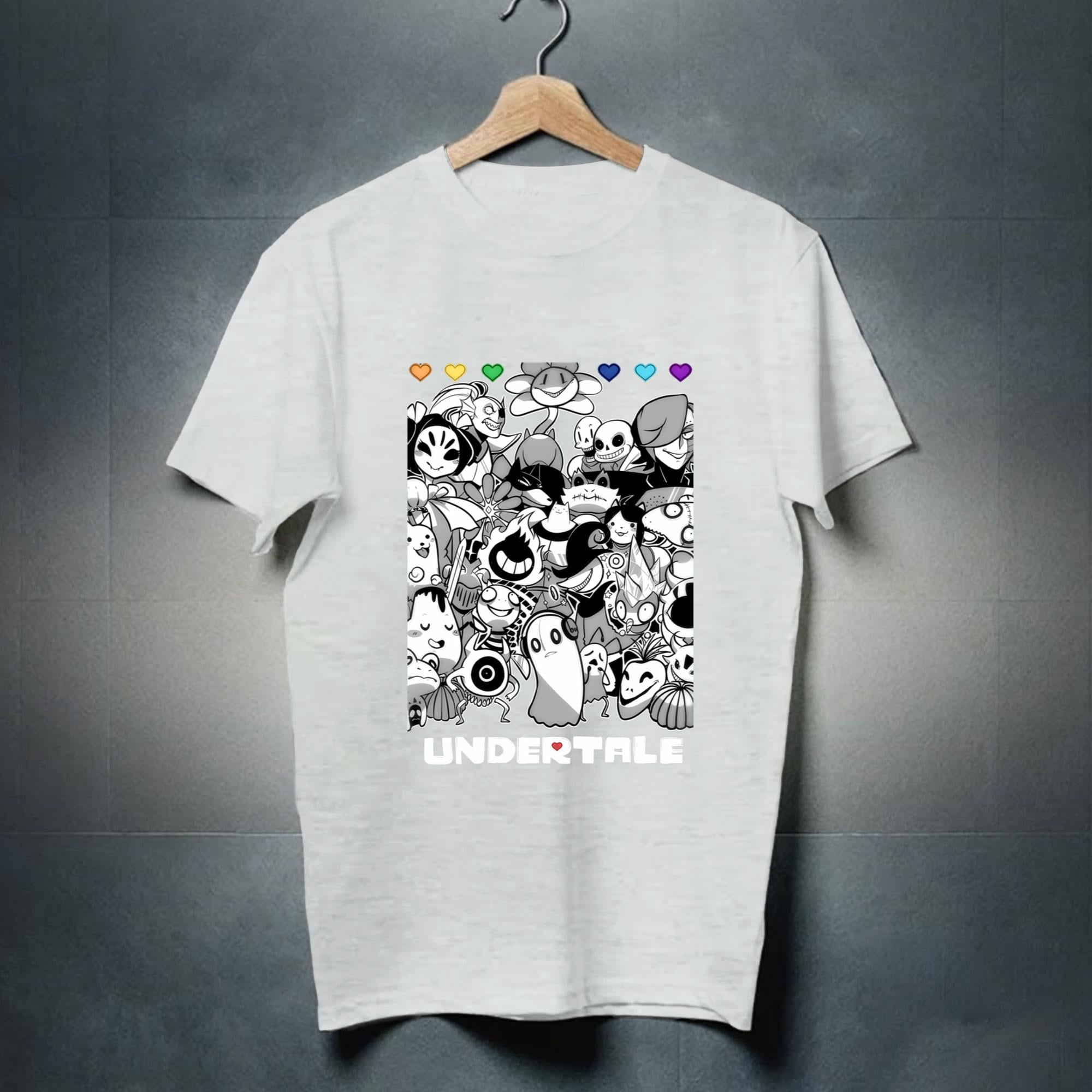 vintage Unisex Undertale Gaming T-Shirt Sans Papyrus Toriel Undyne ...