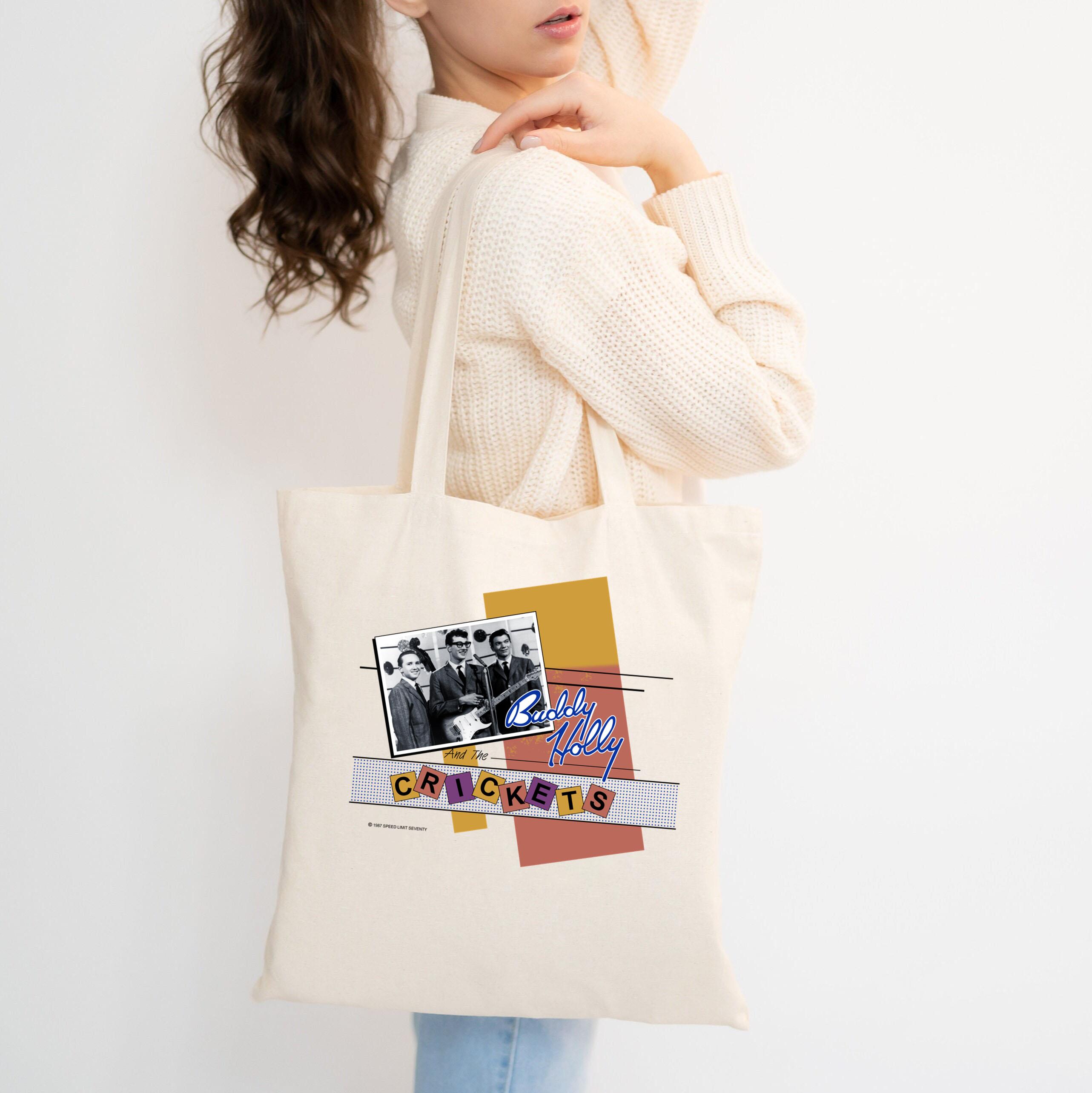 vintage Vintage 1987 Buddy Holly & The Crickets Band Tote Bag-TH51099 ...