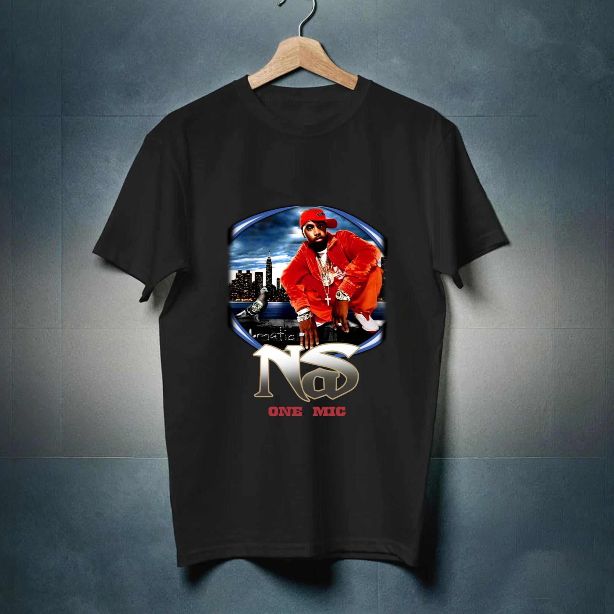vintage Vintage NAS One Mic Stillmatic T-Shirt-TH30204 - Walmart.com