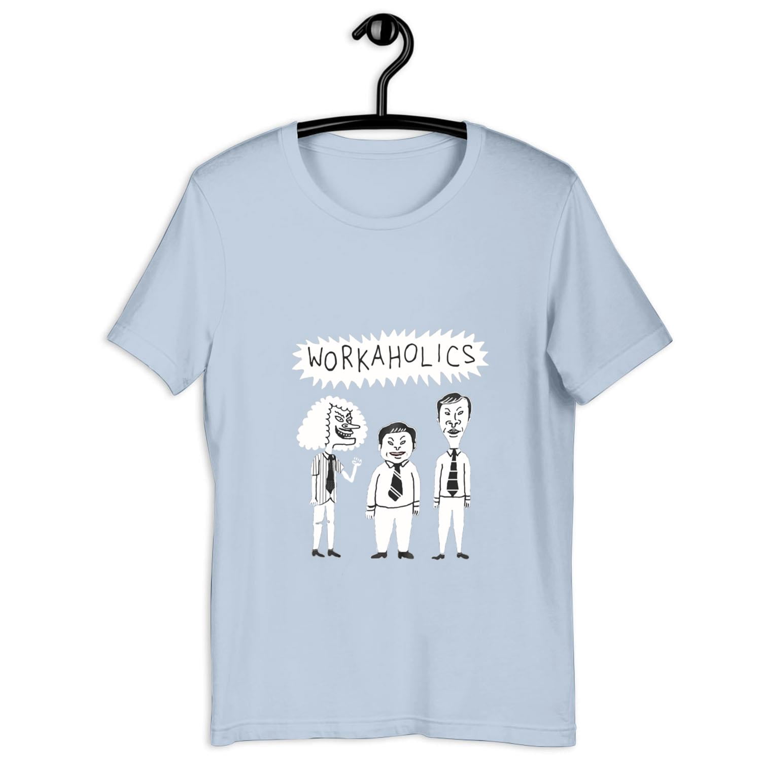 vintage Workaholics Retro Cartoon Funny Tee-TH27239 - Walmart.com