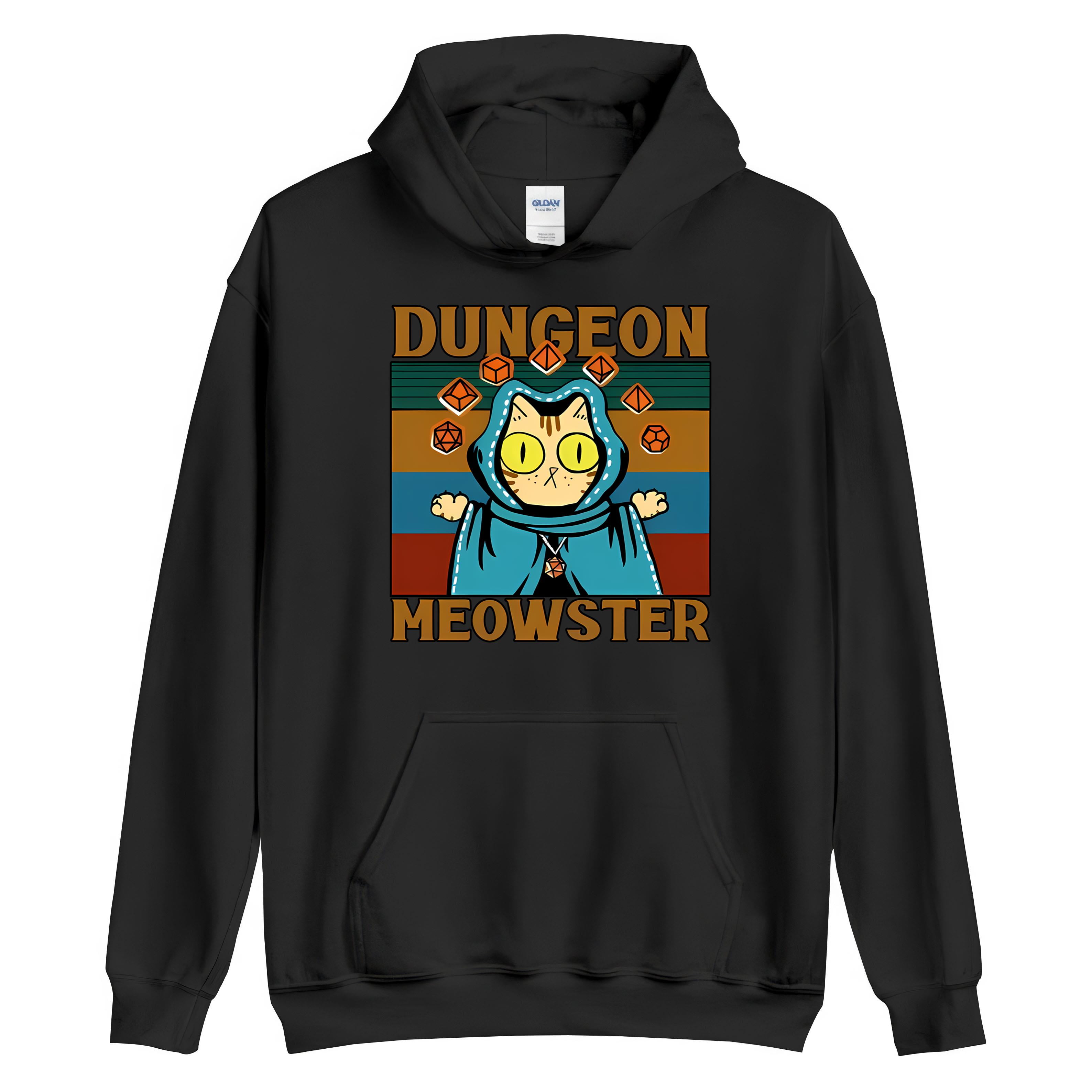 vintage Yellow Cat Dnd Meowster Dungeon Cat Shirt Dragon Meowster ...