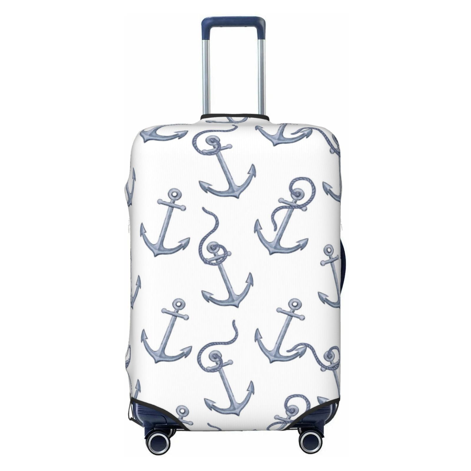 vintage gray anchor rope Luggage Cover for Travel Business Trip ...