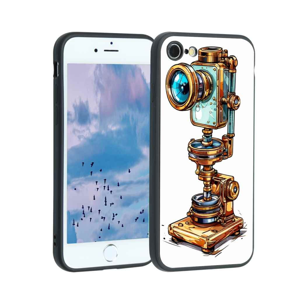 vintage-microscope phone case for iPhone 8 for Women Men Gifts,Soft ...