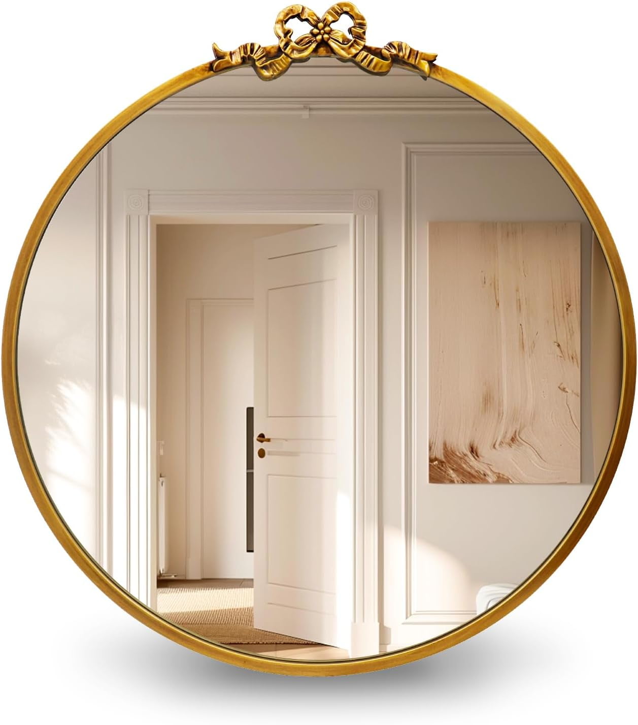 vintage round gold wall mirror bathroom vanity mirrors 20inch ...