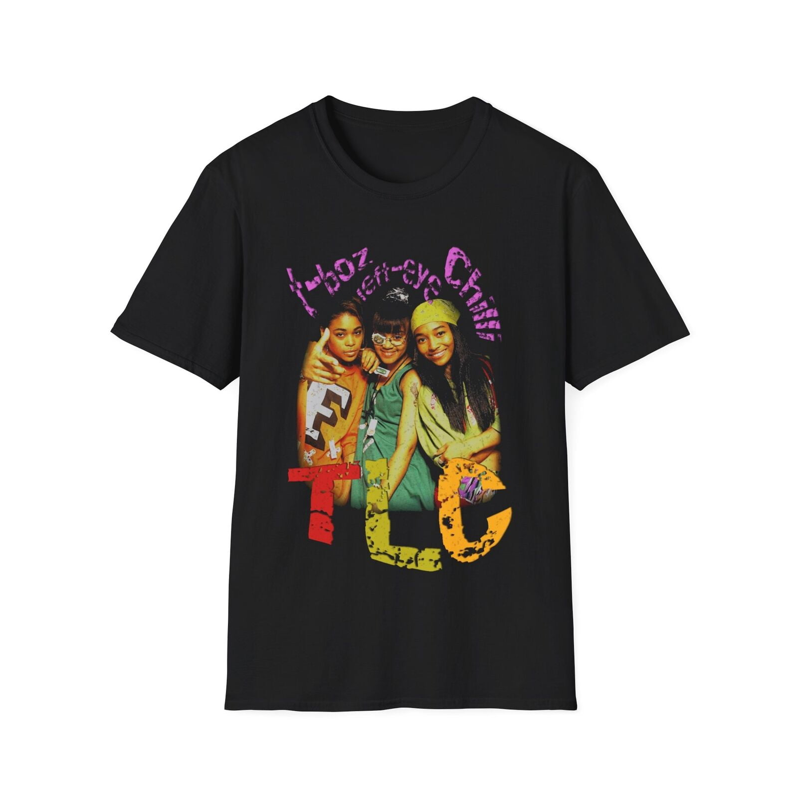 vintage style TLC t-boz left-eye chilli tshirt - Walmart.com