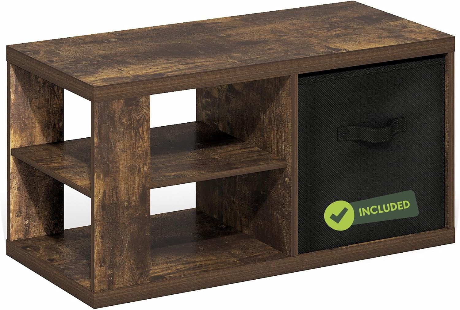 **viola coffee table, side table with open shelves and storage bin ...