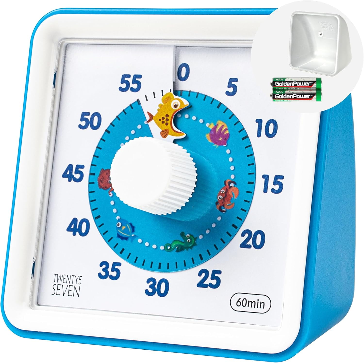 visual timer with protective case, 60-minute countdown timer for kids ...