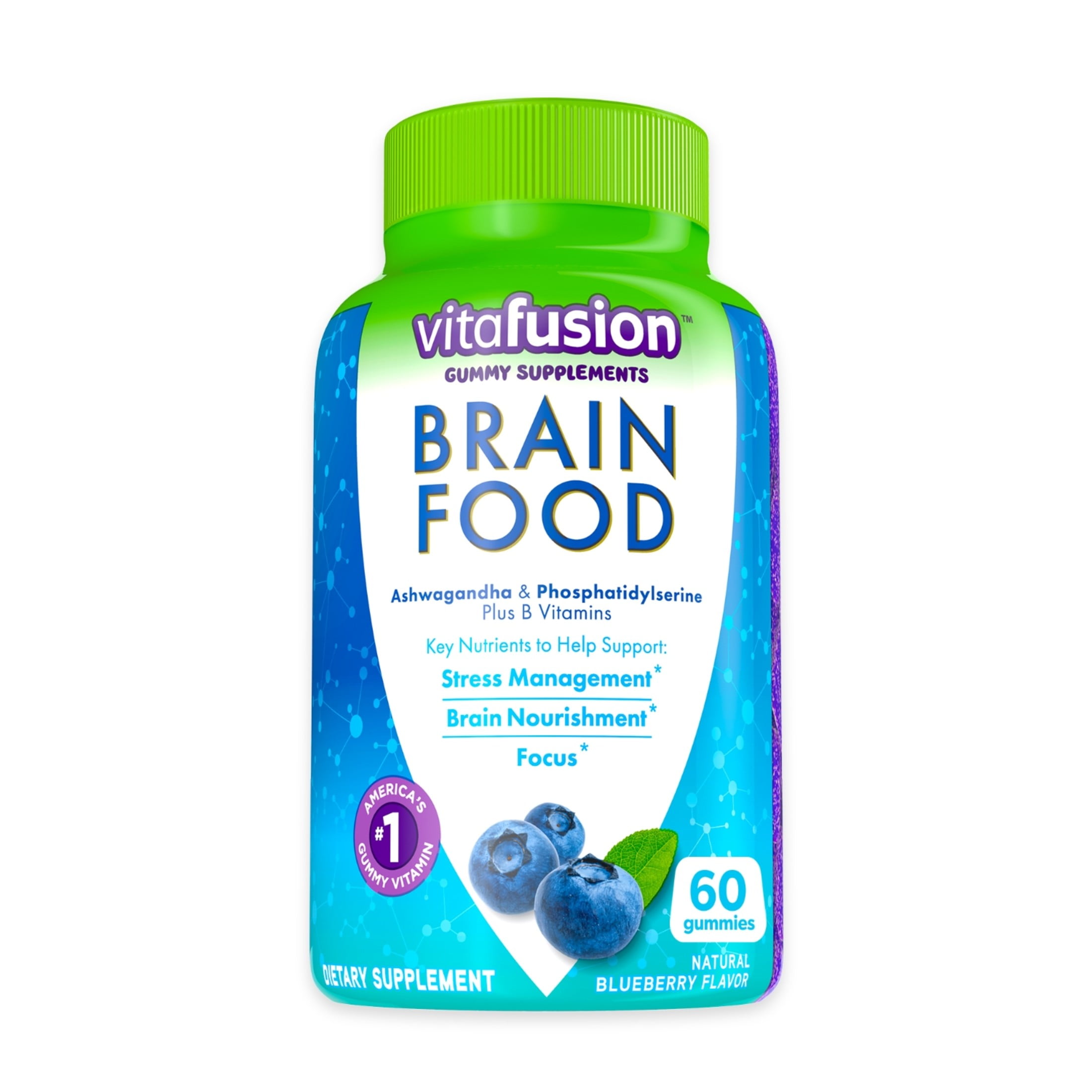 Brandclub - vitafusion Brain Food Gummy Supplement: 125mg Ashwagandha ...
