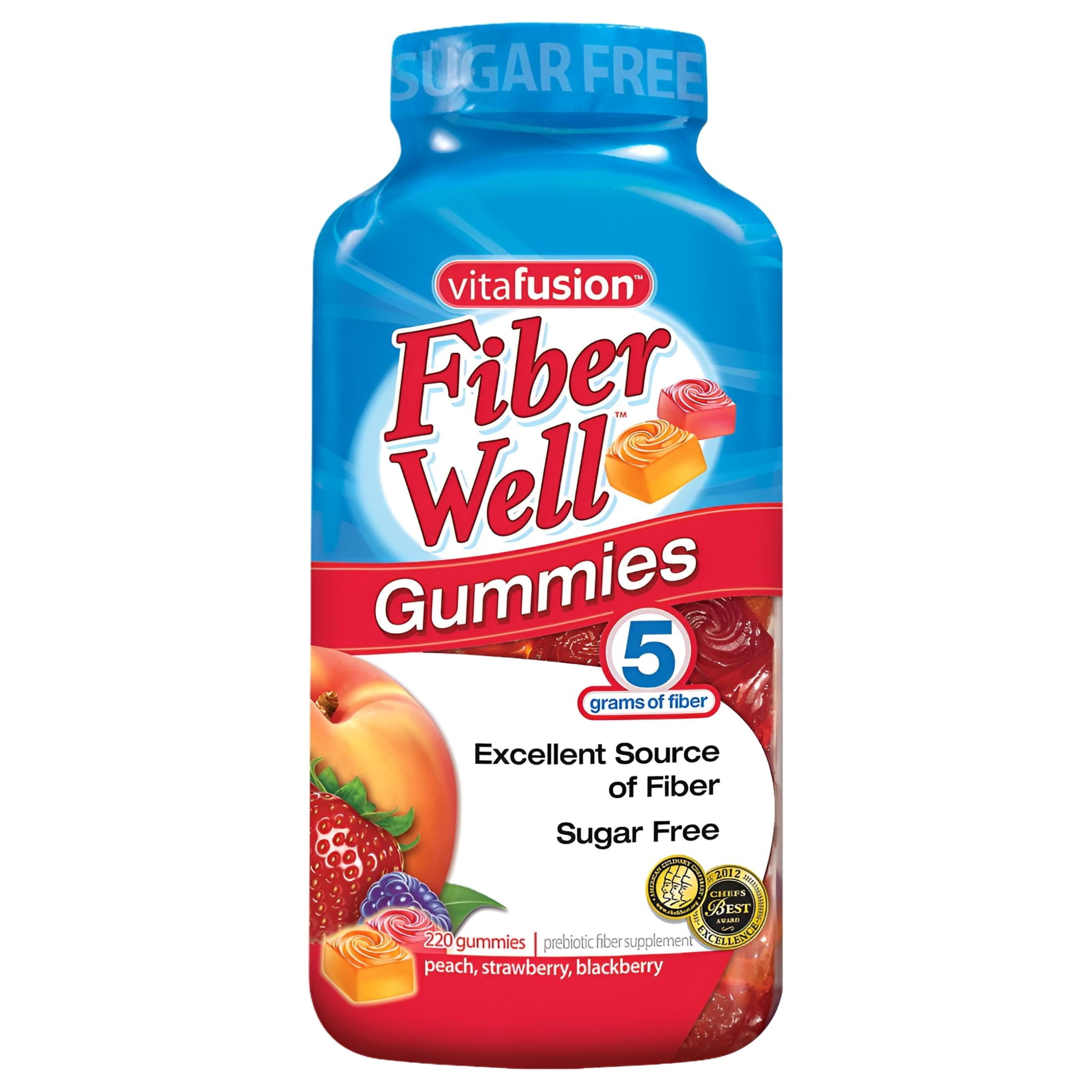 Vitafusion Fiber Well Sugar Free Gummy Supplement Chews (220 ct ...