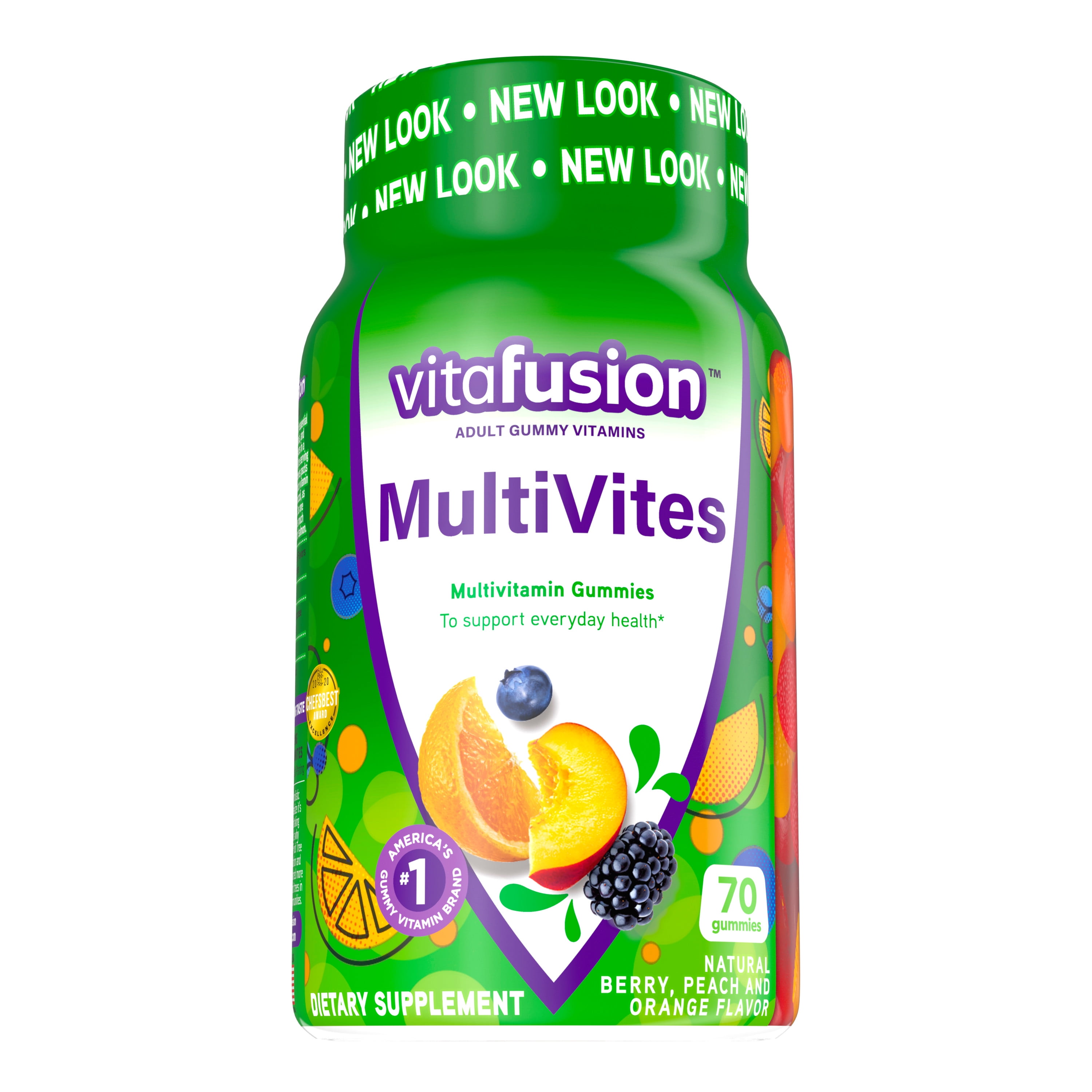 vitafusion Multivites Daily Gummy Multivitamin for Men and Women ...