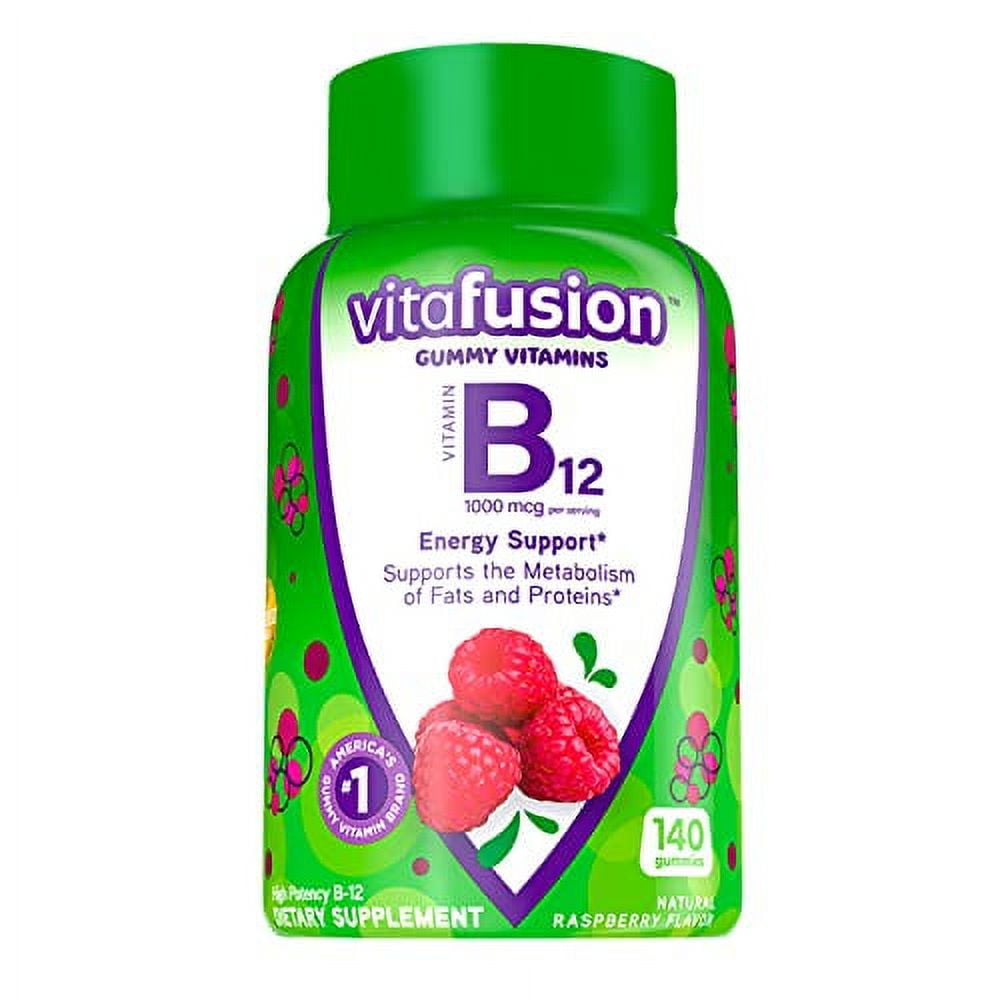 vitafusion Vitamin B12 Gummy Vitamins Energy Metabolism Support ...