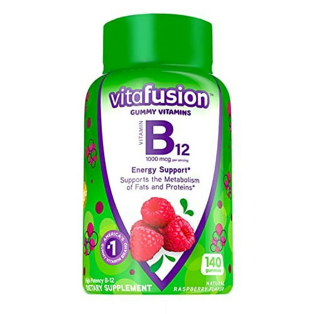vitafusion Vitamin B12 Gummy Vitamins Energy Metabolism Support ...