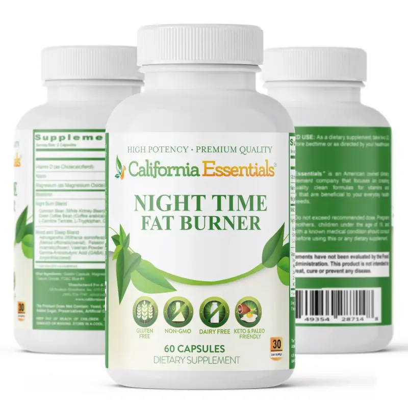 vitagen Night Time Fat Burner - Natural Calming Formula Helps Control ...