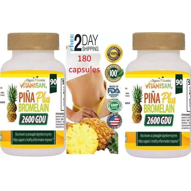 vital life 180 cap Digestive Enzymes Ananas Comosus Sunshine Naturals ...
