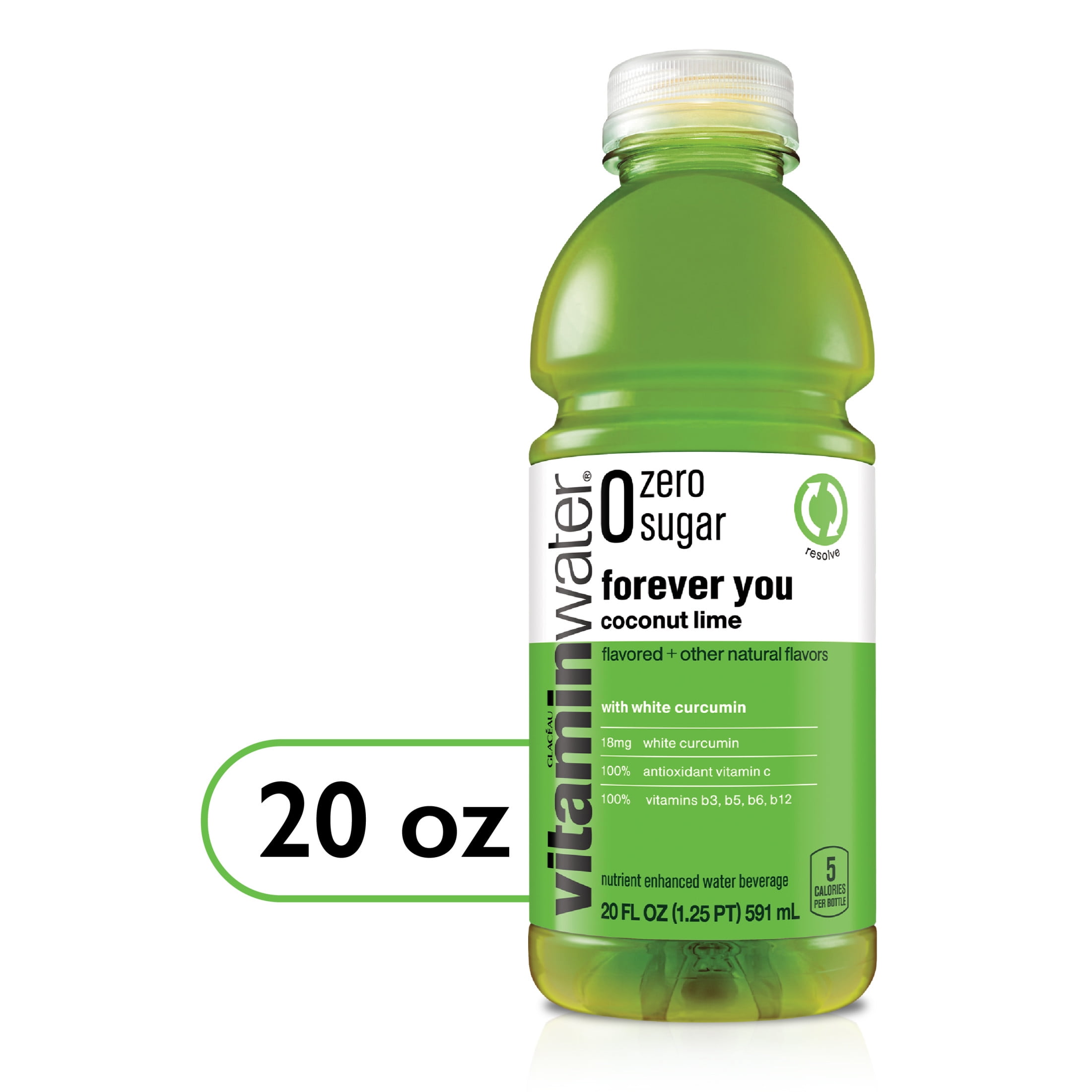 Vitaminwater Zero Low Calories, Tropical Coconut-Lime Nutrient Enhanced ...