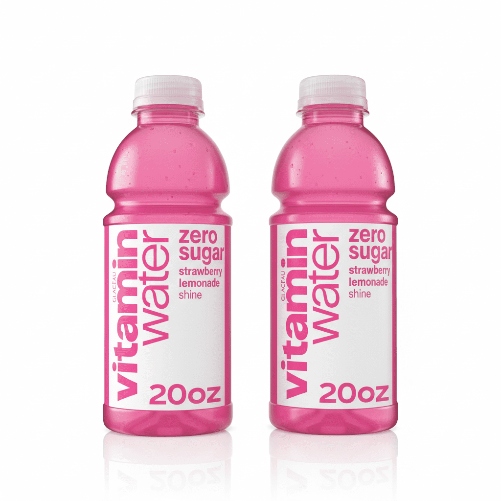 vitaminwater Shine Zero Sugar Strawberry Lemonade Flavored Water ...