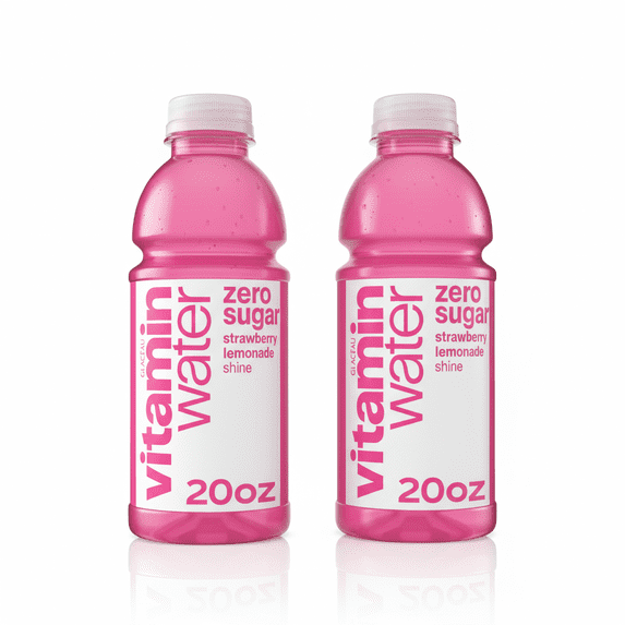 vitaminwater Shine Zero Sugar Strawberry Lemonade Flavored Water ...