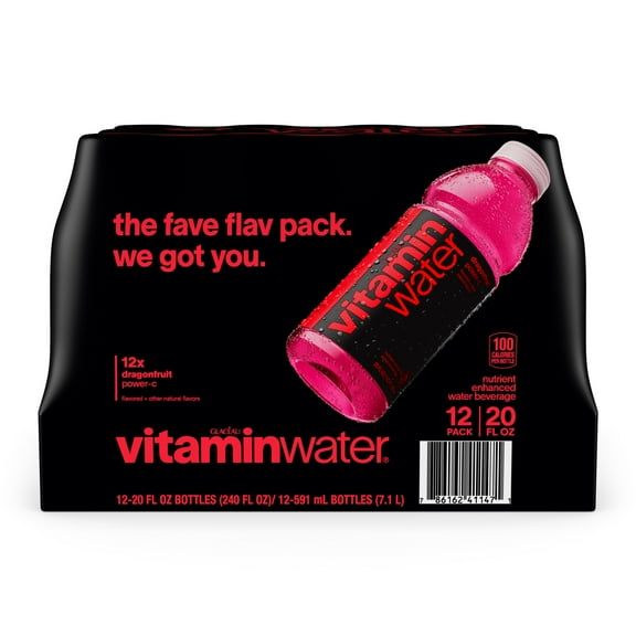 Glaceau vitaminwater variety pack, 20 fl oz bottles, 12 multipack ...