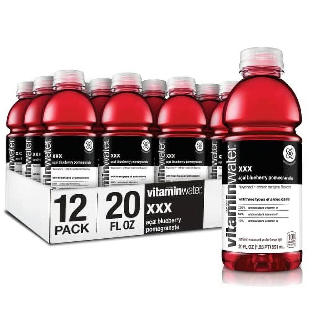 vitaminwater xxx, electrolyte enhanced water w/ vitamins, aÃ§ai ...