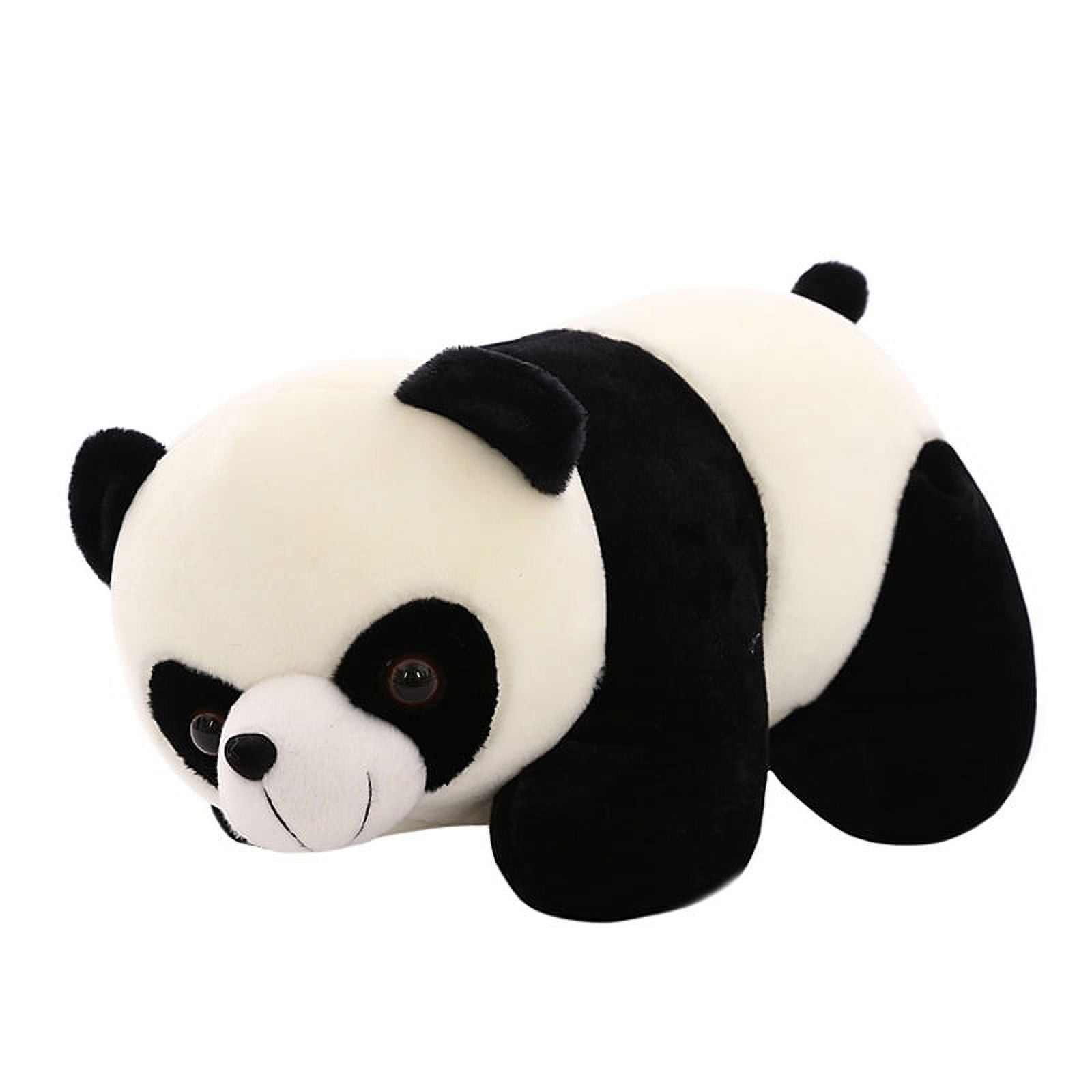 vivid giant panda plush toy black and white panda sleeping panda doll ...