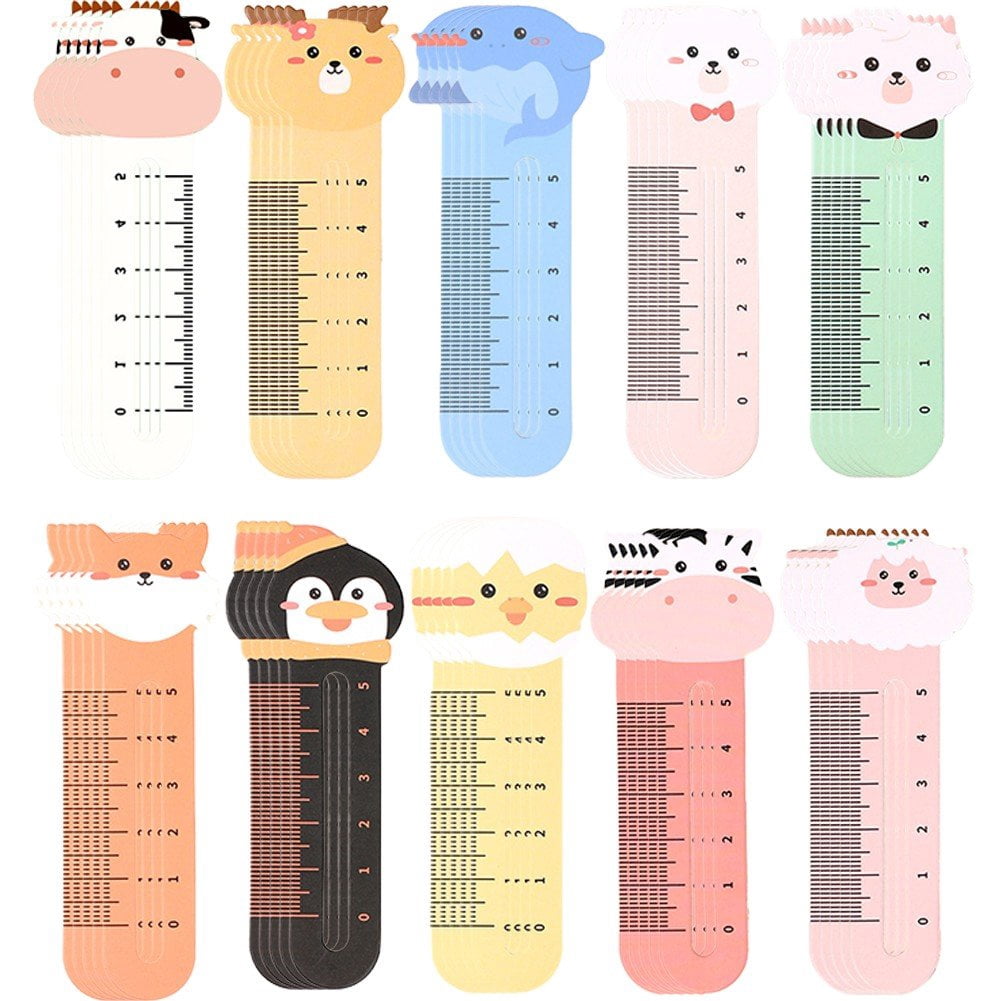 vlrwzc 50Pcs Bookmarks for ,Cartoon Animal Book Mark Card Set ...