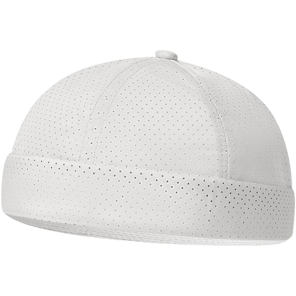 vlrwzc Brimless Hat Breathable Skull Cap Mesh Beanie Hat Casual Unisex ...